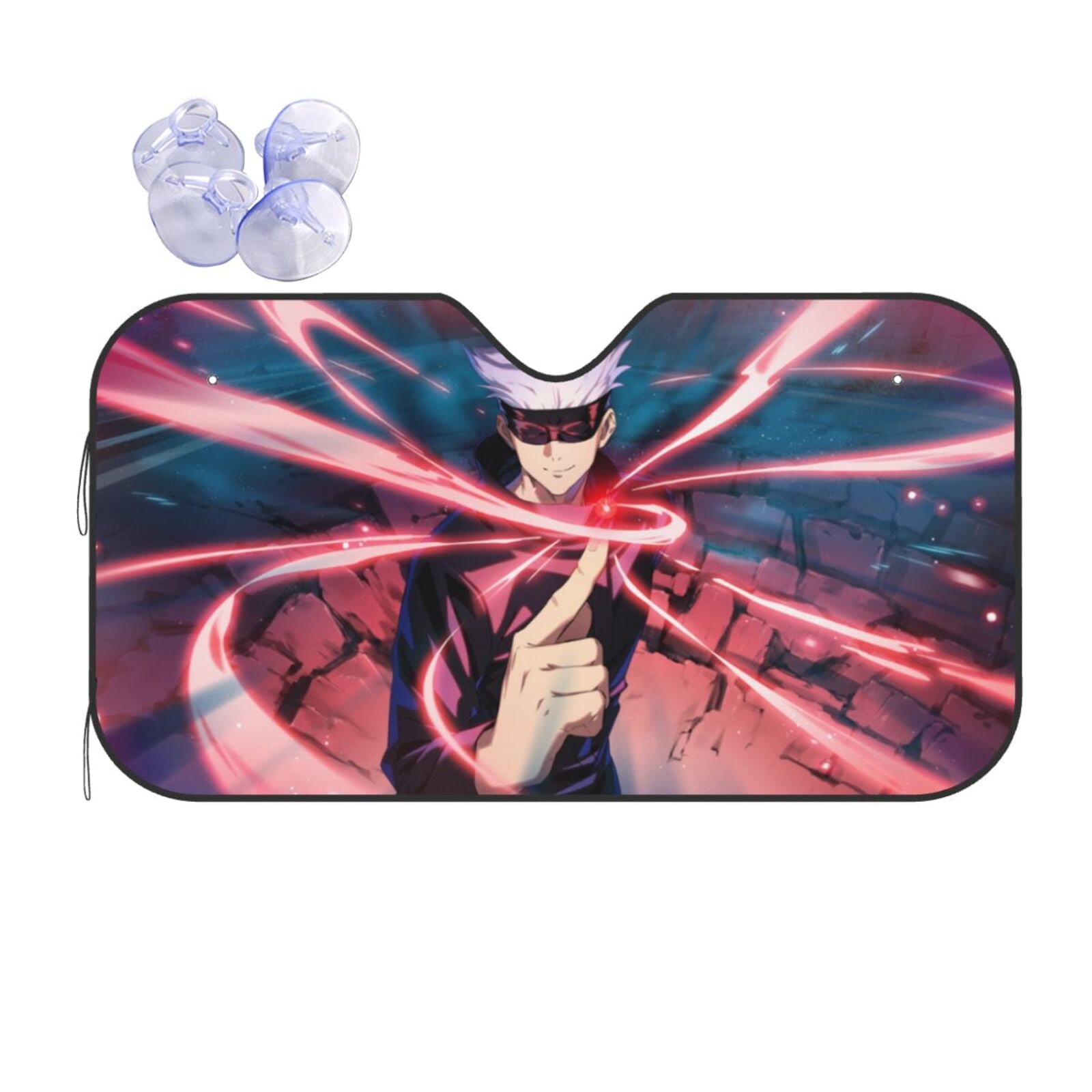 Gojo Satoru Jujutsu Kaisen Car Sunshade Automotive Front Window Visor ...