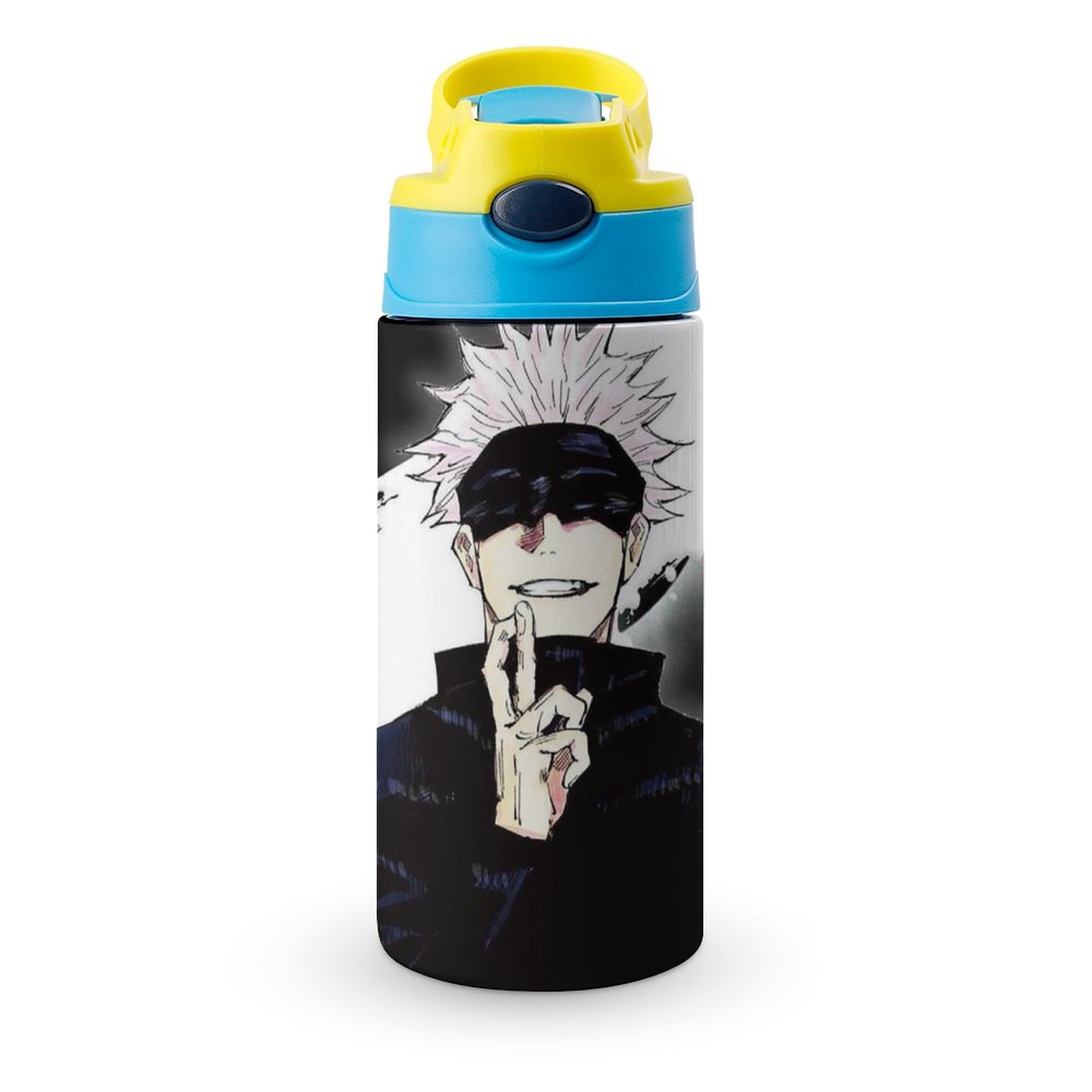Gojo Satoru Jujutsu Kaisen Water Bottle with Straw Vacuum Insulated ...