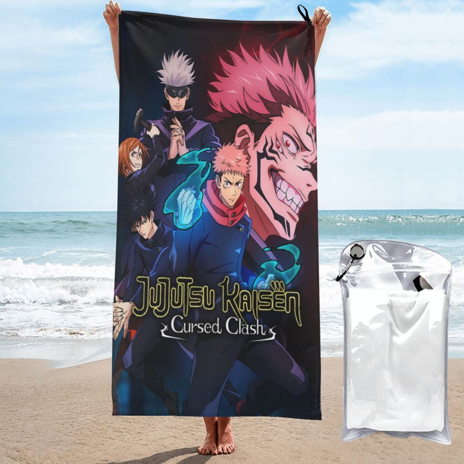 Gojo Satoru Jujutsu Kaisen Fluffy Bath Towels Quick Drying Lightweight ...