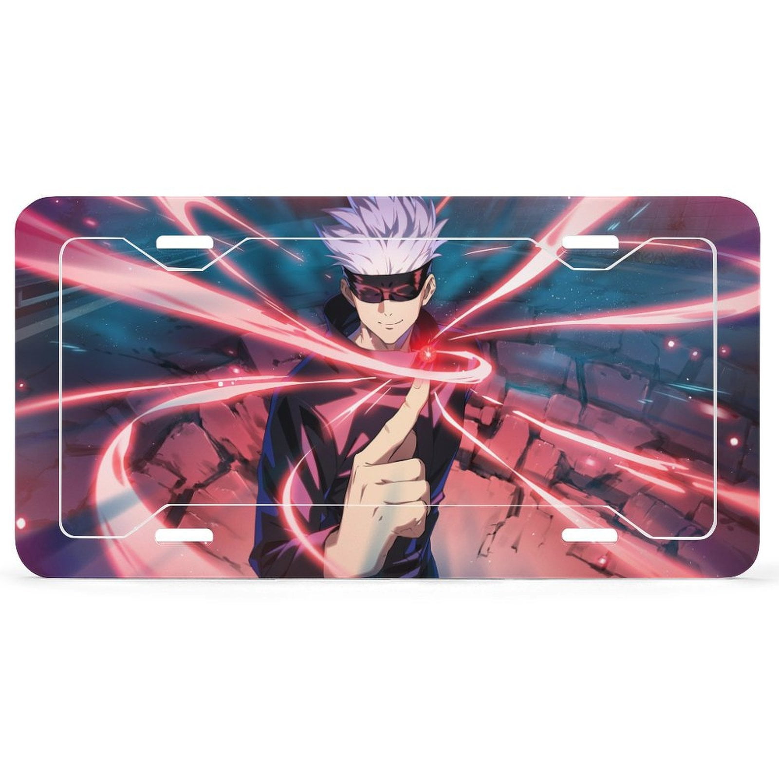 Gojo Satoru Jujutsu Kaisen License Plate Covers Frames Aluminum Auto ...