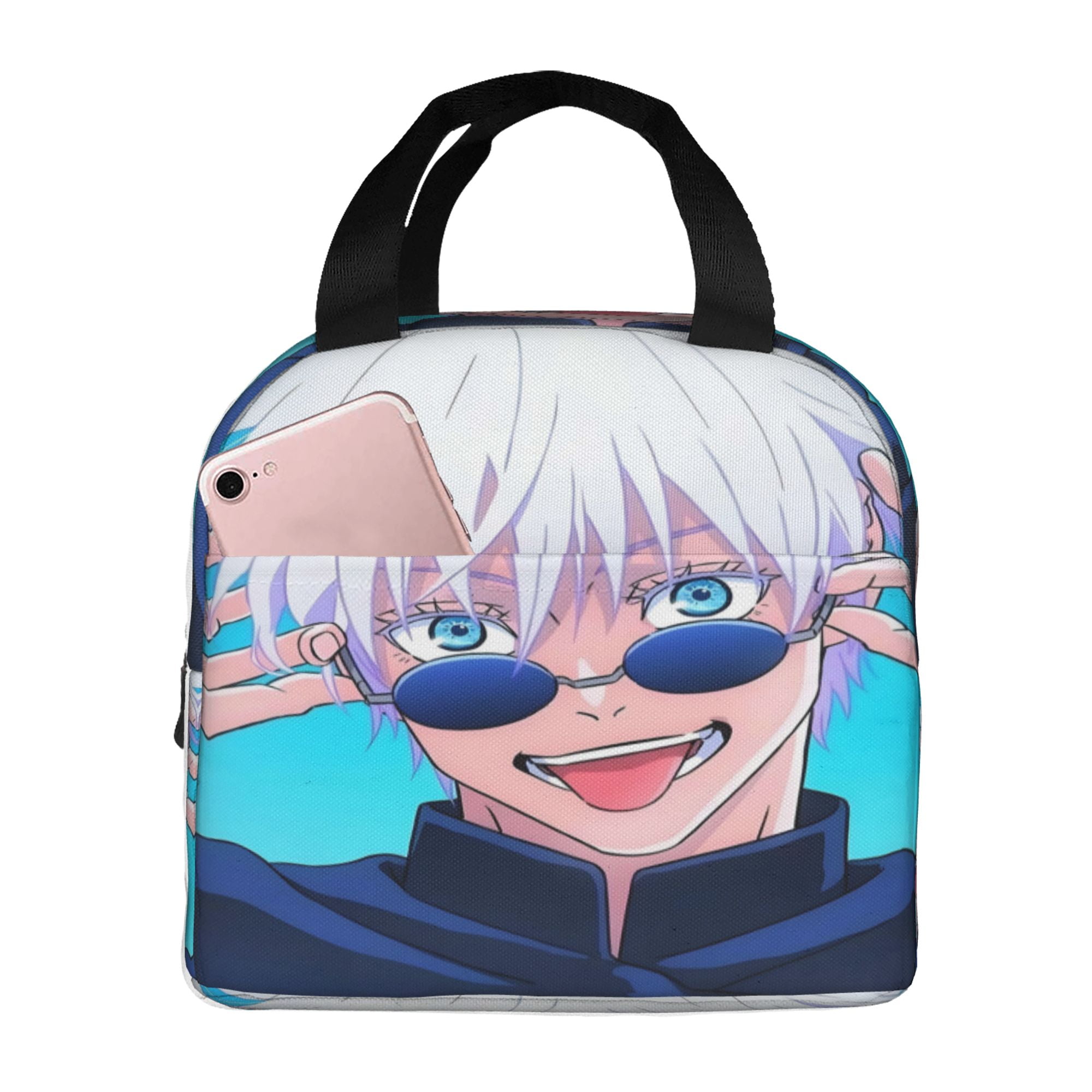 Gojo Satoru Jujutsu Kaisen Lunch Bag Tote Shoulder Bags Insulated Lunch ...