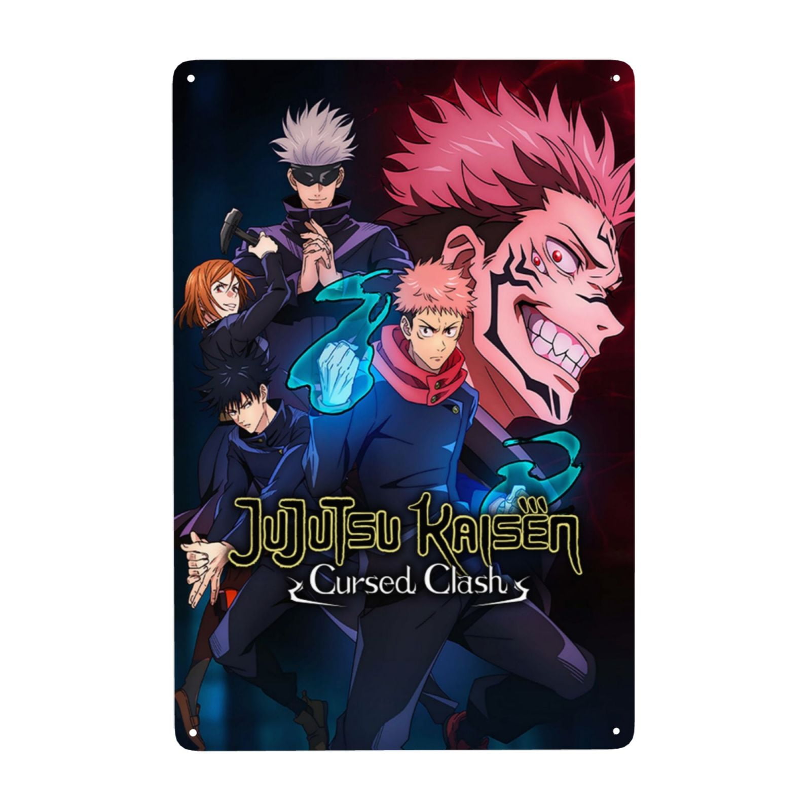 Gojo Satoru Jujutsu Kaisen Poster Vintage Tin Sign For Bar Office Home ...