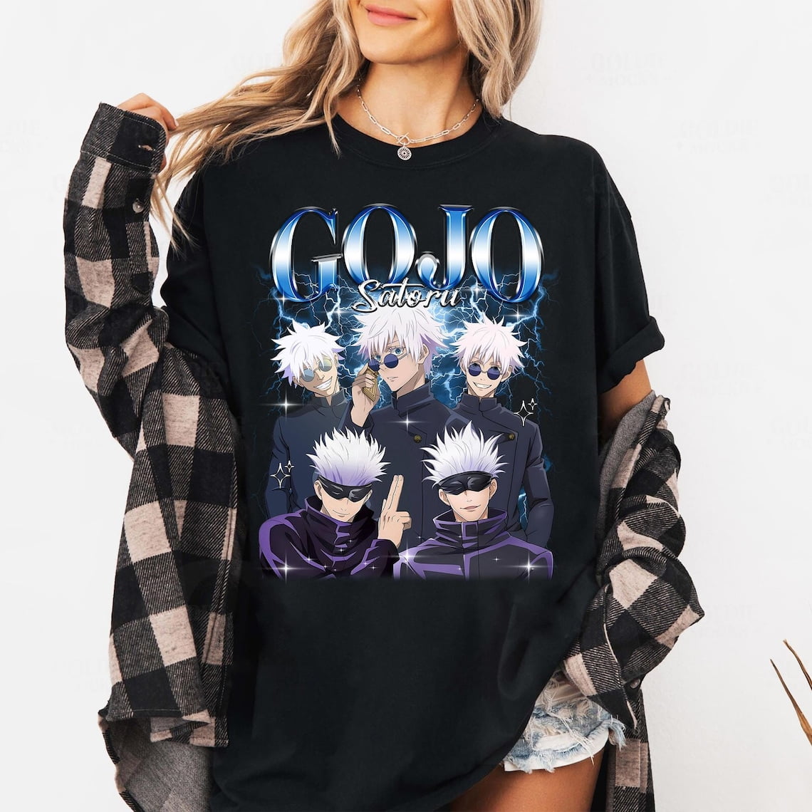 Gojo Satoru Jujutsu Kaisen Shirt, Anime Shirt, Gojo Badass Shirt, Gift ...