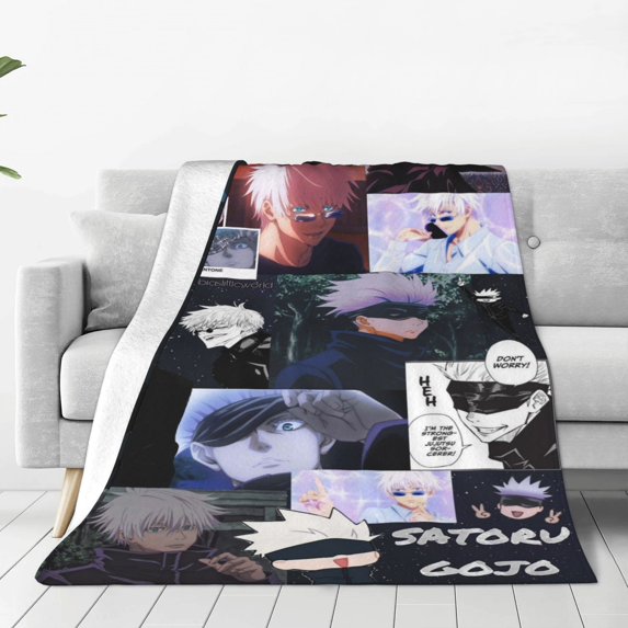Gojo Satoru Jujutsu Kaisen Soft Micro Fleece Cozy Throw Blanket ...