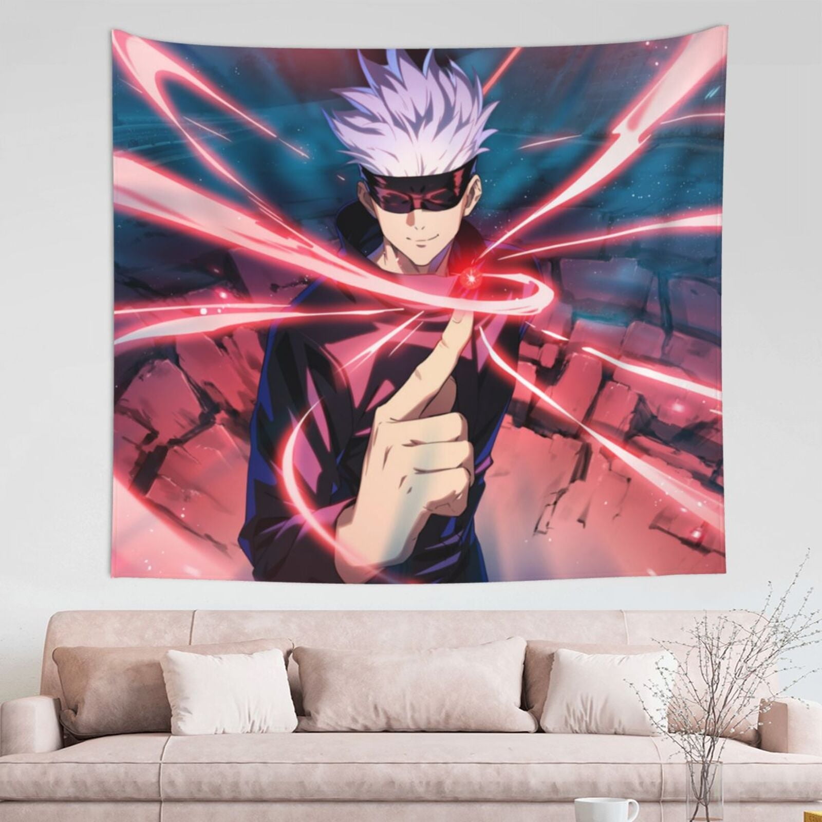 Gojo Satoru Jujutsu Kaisen Tapestry Decor Luxury Wall Hanging ...