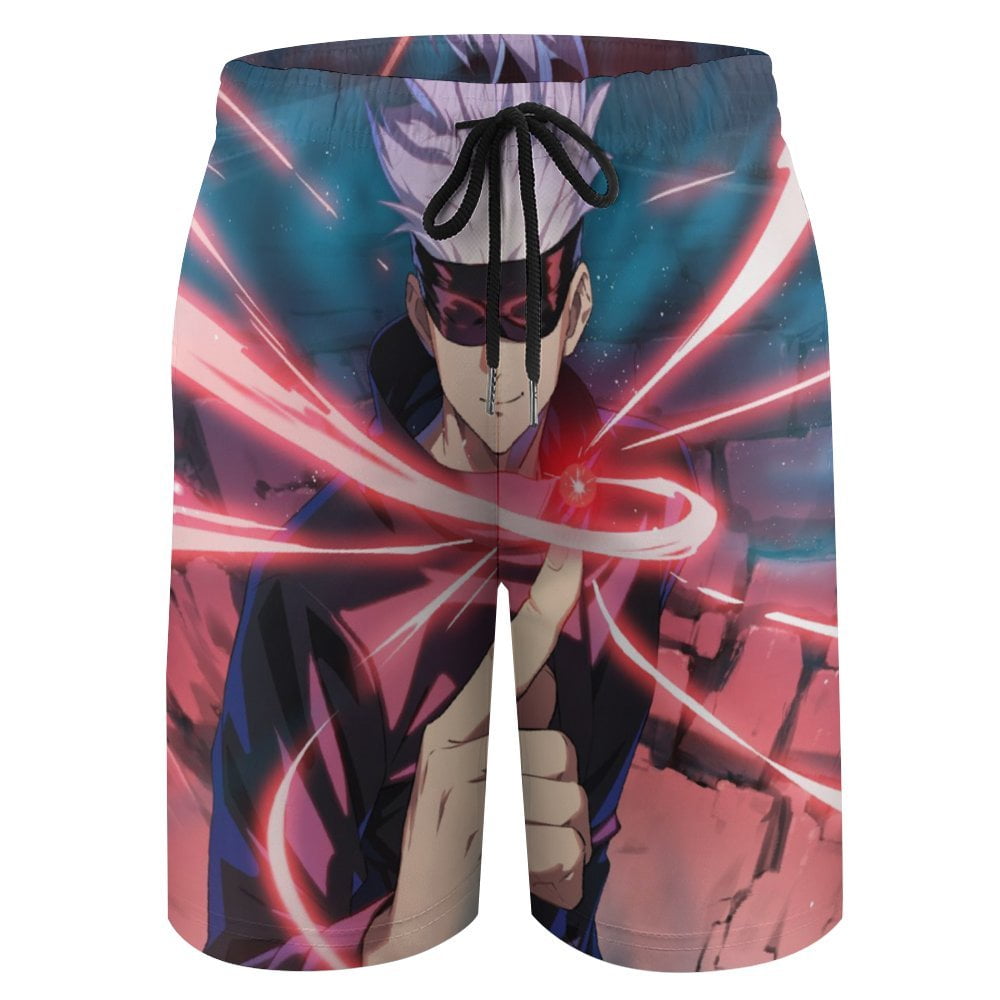 Gojo Satoru Jujutsu Kaisen Teen Board Shorts Summer Boy's Swim Trunks ...