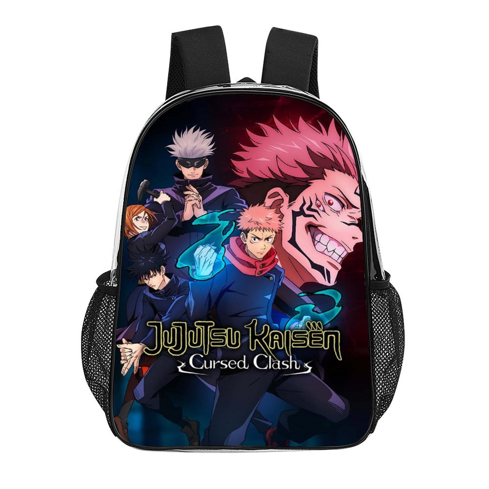 Gojo Satoru Jujutsu Kaisen Transparent Bag Backpack 17 Inch Mesh ...