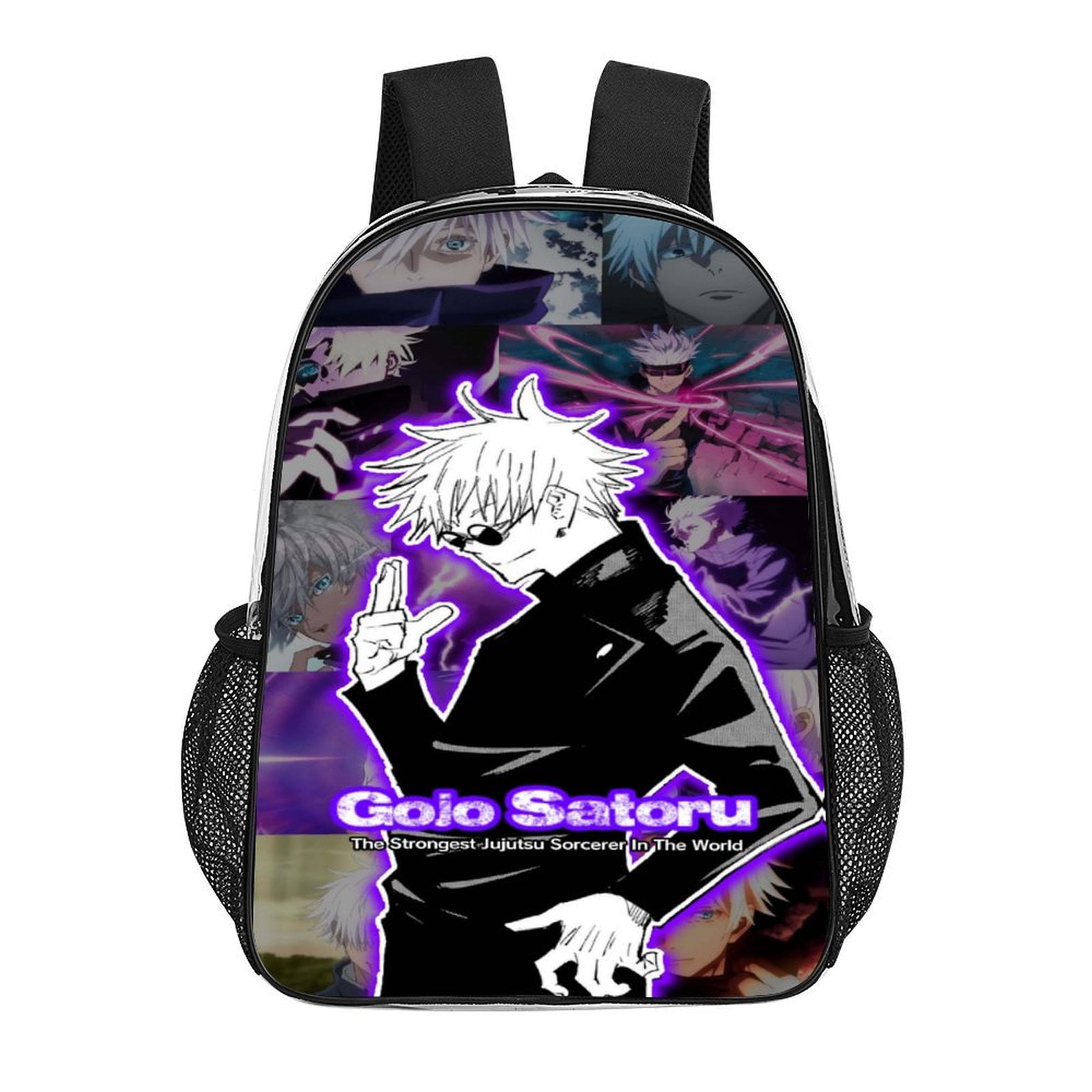 Gojo Satoru Jujutsu Kaisen Transparent Bag Backpack 17 Inch Mesh ...