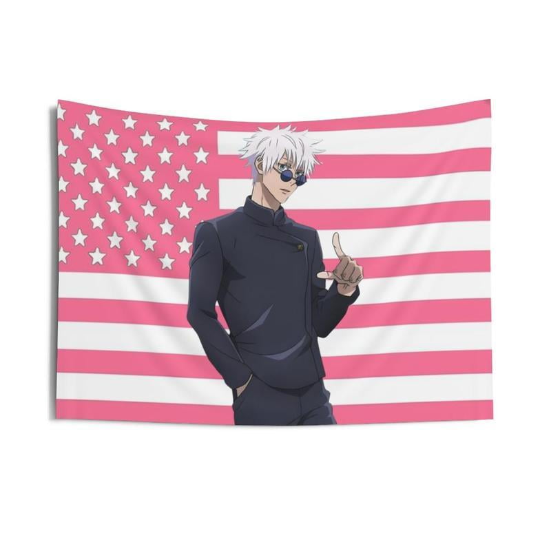 Gojo Satoru Jujutsu Kaisen tapestry Poster Wall Hanging Banner Art ...