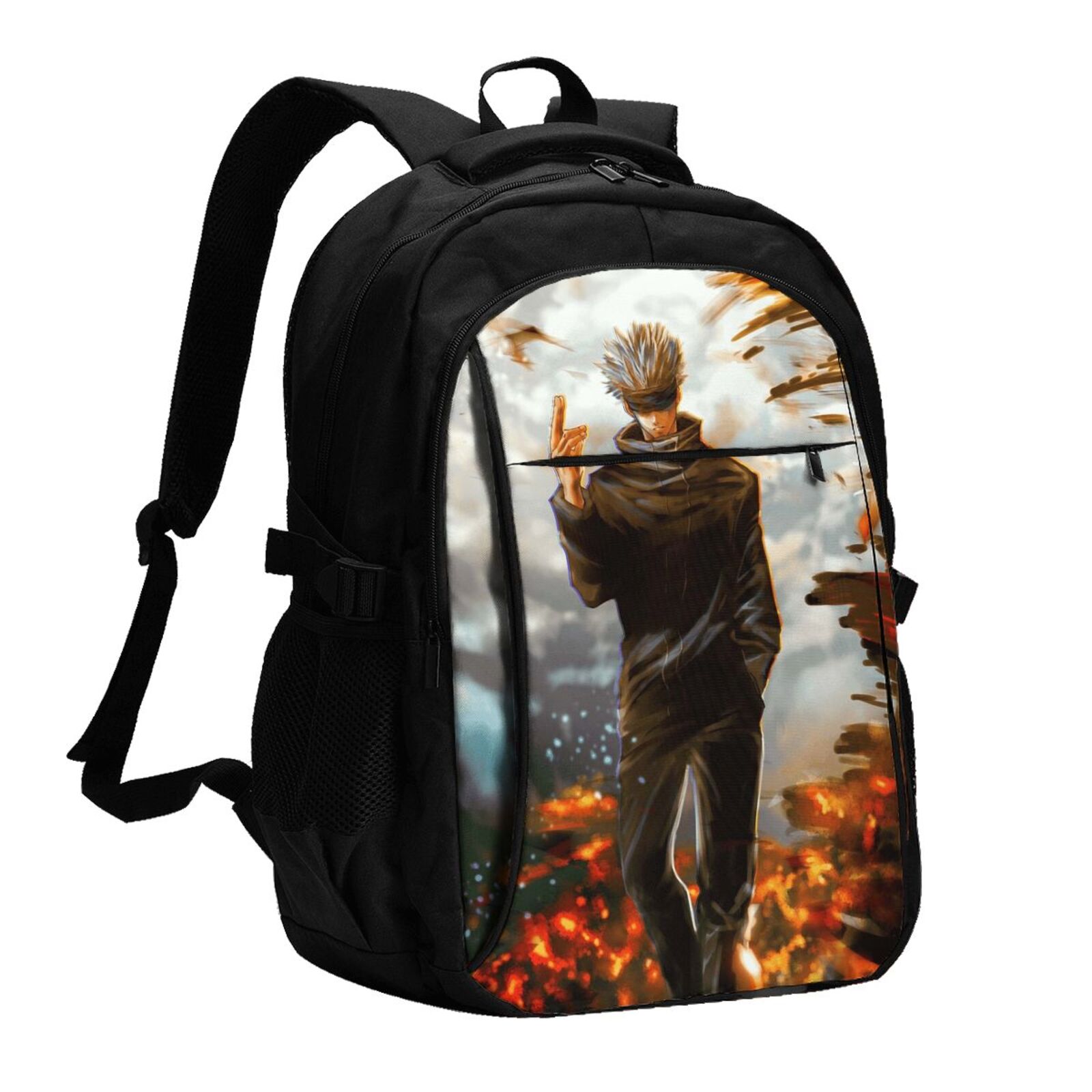 Gojo Satoru Laptop Backpack with USB Charging Port Shoulders Bag Travel ...