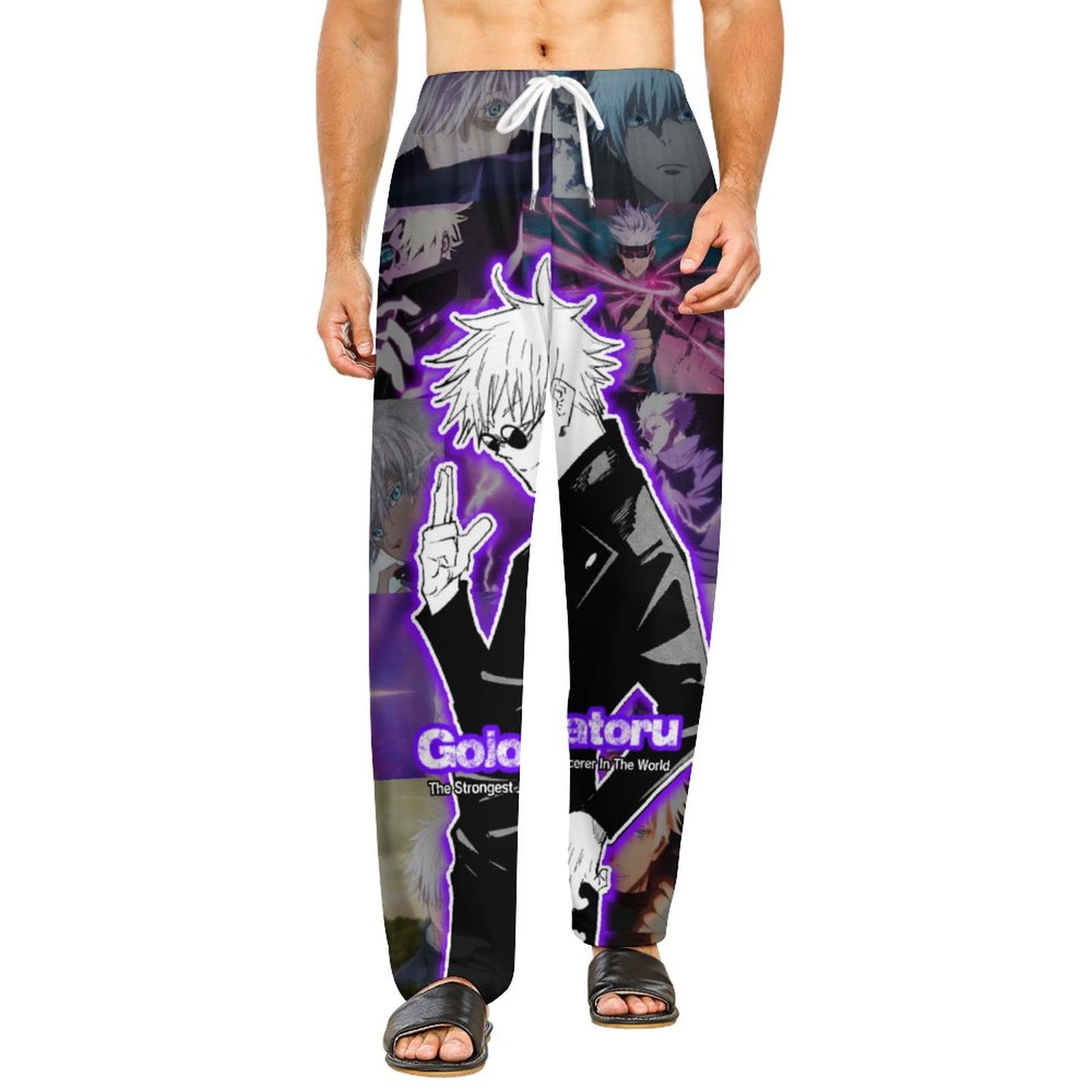 Gojo Satoru Pajama Long Pants Sleepwear Sleep Pants for Teen Women Men ...