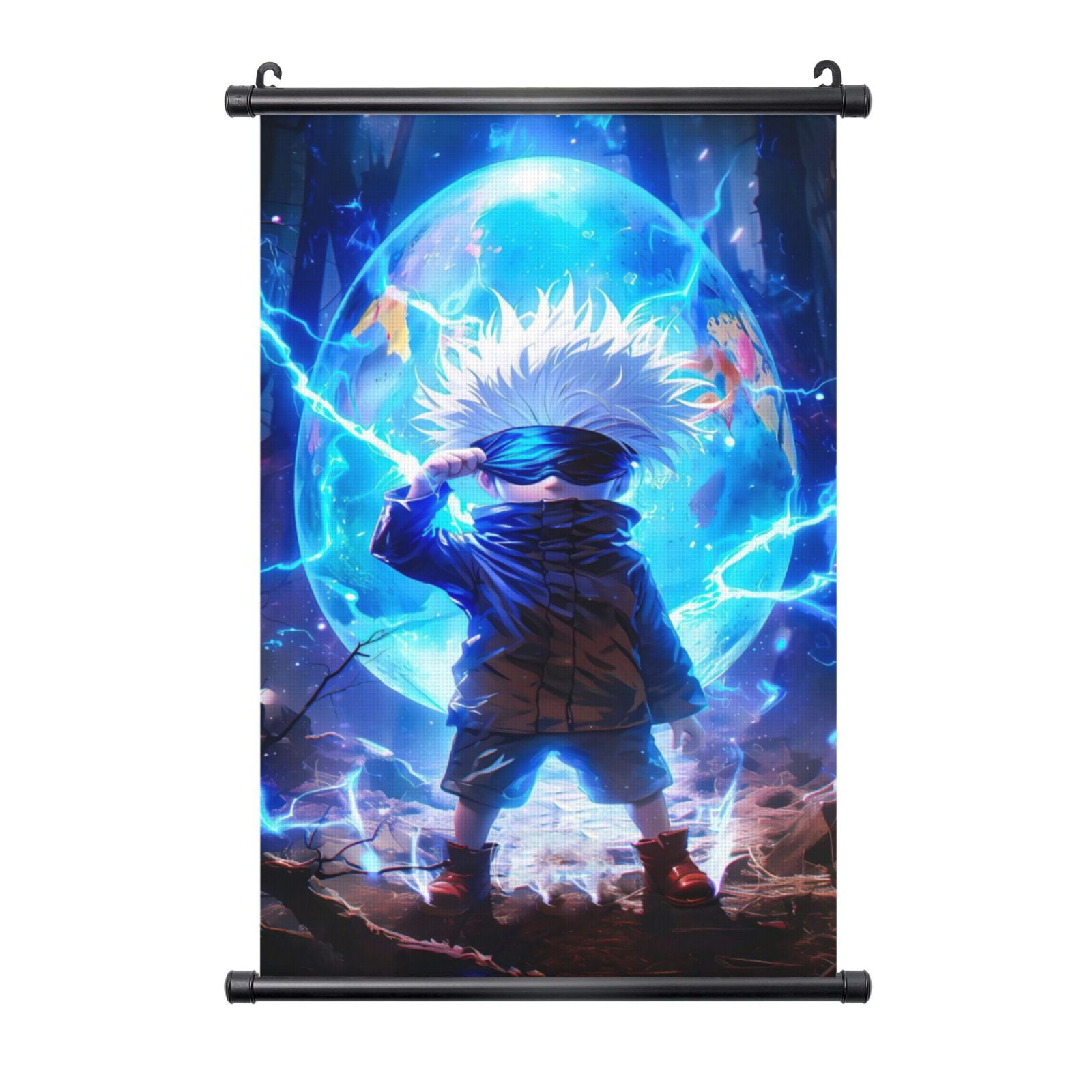 Gojo Satoru Poster Plastic Shaft Wall Hanging Banner Artwork Canvas ...