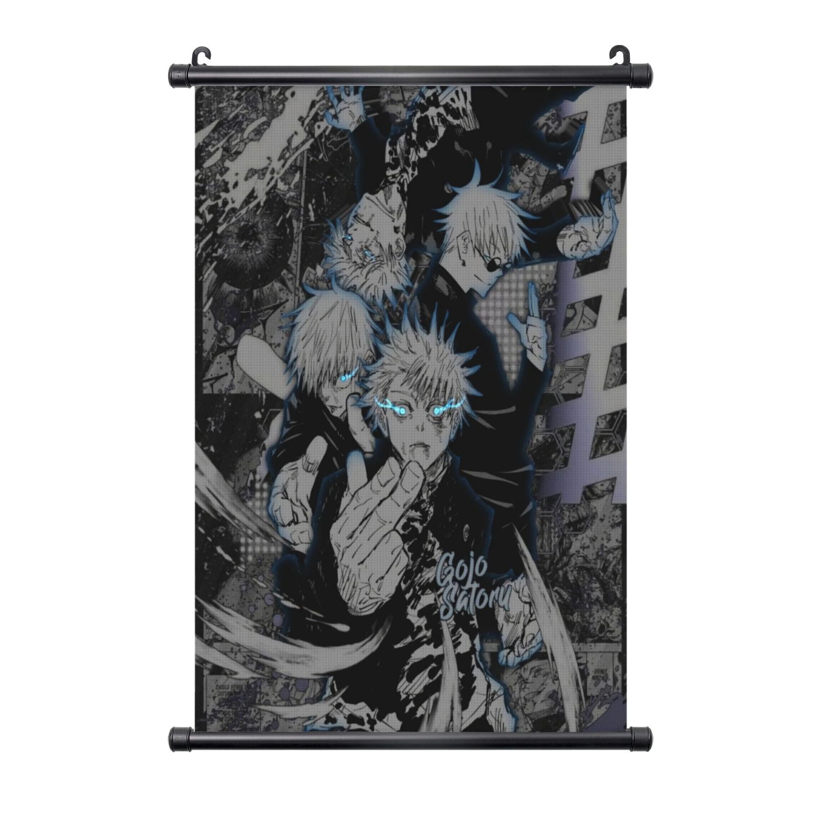 Gojo Satoru Poster Plastic Shaft Wall Hanging Banner Artwork Canvas ...