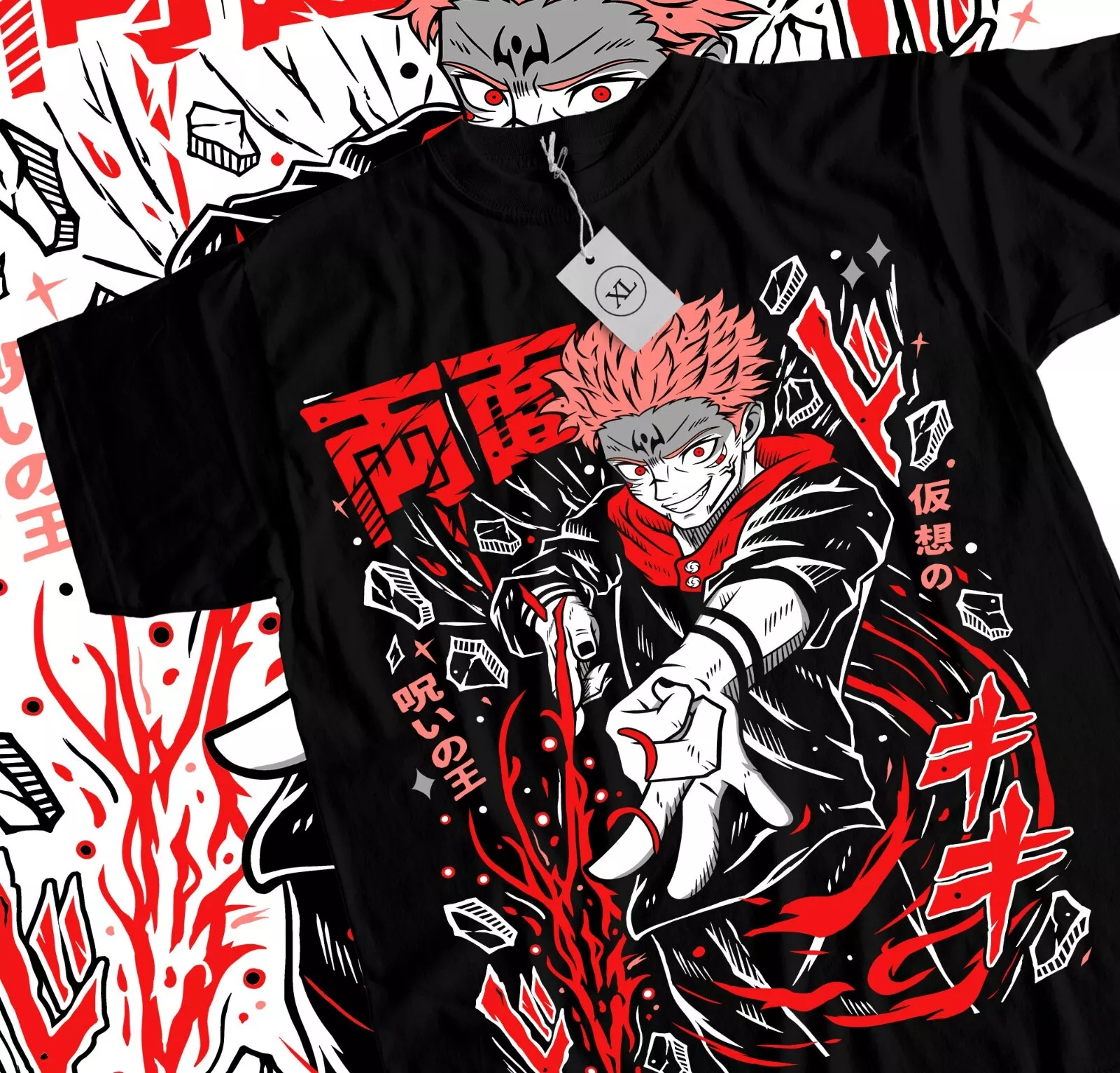 Gojo Satoru T-Shirt Featuring Megumi Itadori Yuji And Sukuna From Jujutsu Kaisen, Unique Design ...