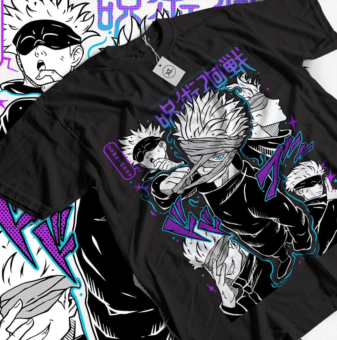 Gojo Satoru T-Shirt Jujutsu Kaisen Mahito Anime Horror Funny Gift Shirt ...