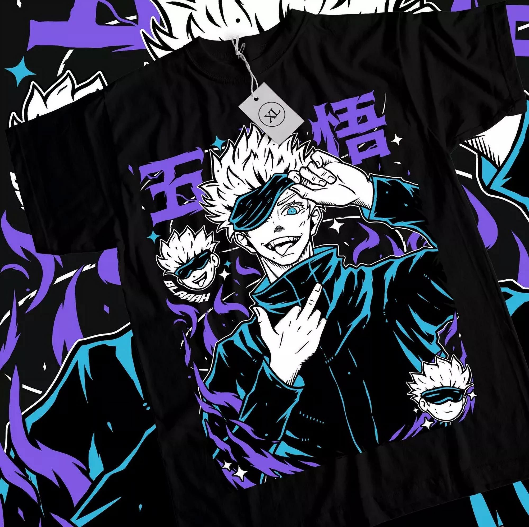 Gojo Satoru T-Shirt Jujutsu Kaisen Sukuna Megumi Itadori Horror Shirt ...