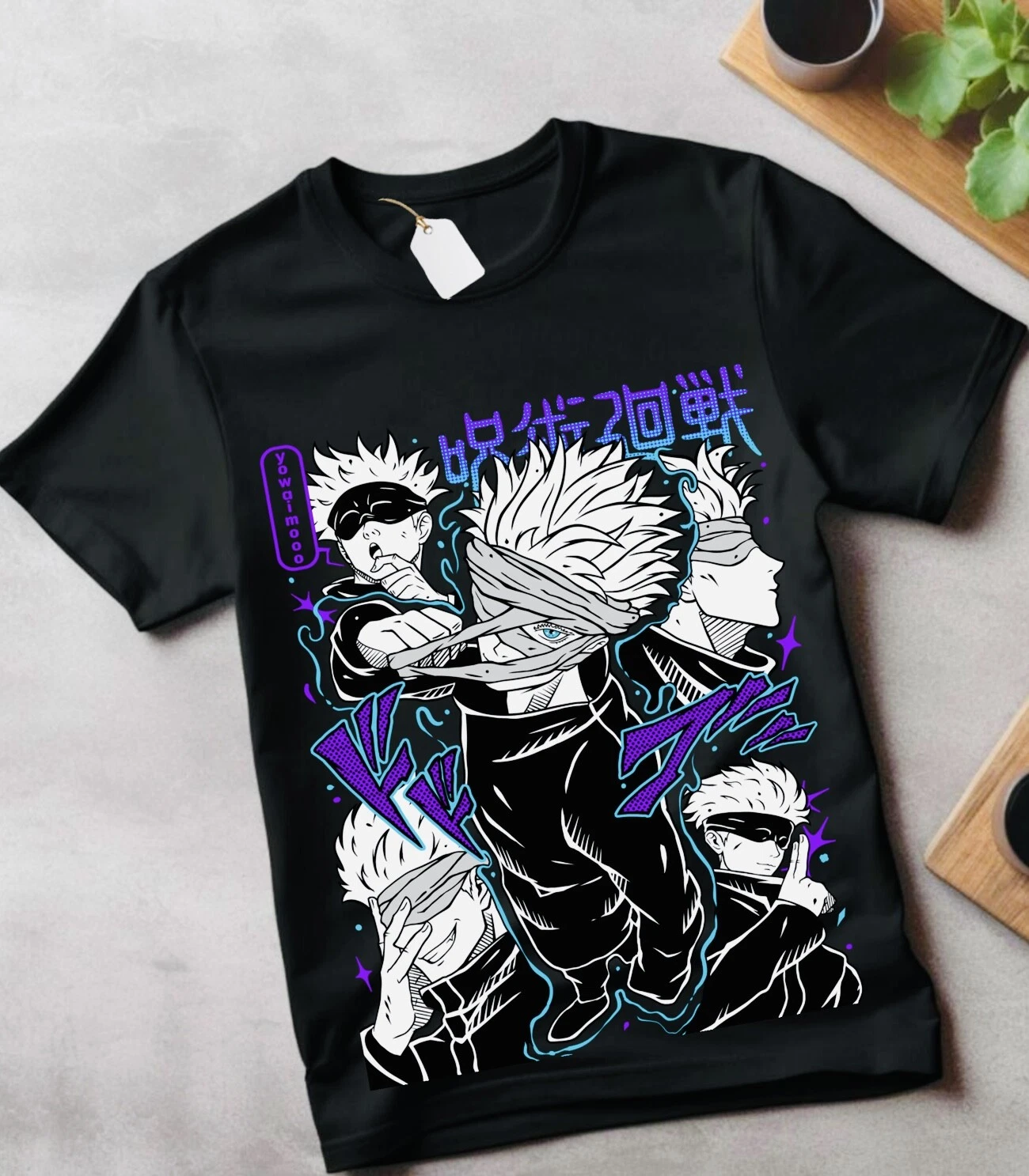 Gojo Satoru T-Shirt Jujutsu Kaisen Sukuna Megumi Itadori Horror Shirt ...