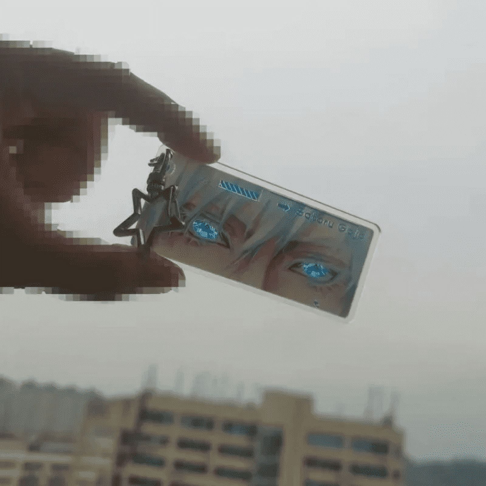 Gojo Satoru pendant eye reflective card Aurora toys Anime bag ...