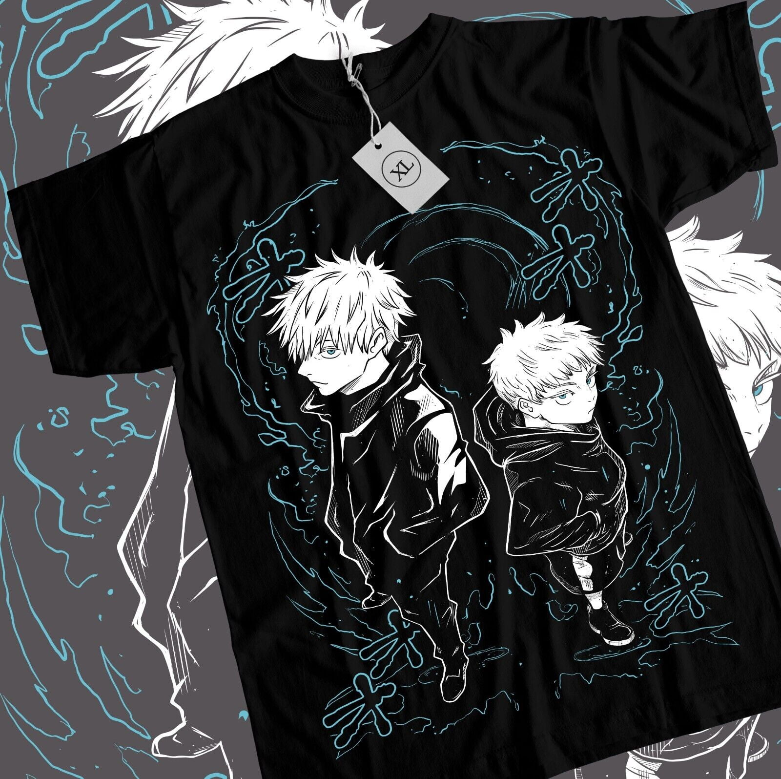 Gojo T-shirt Satoru Megumi Jujutsu Kaisen Yuji Sukuna Anime Black Shirt ...