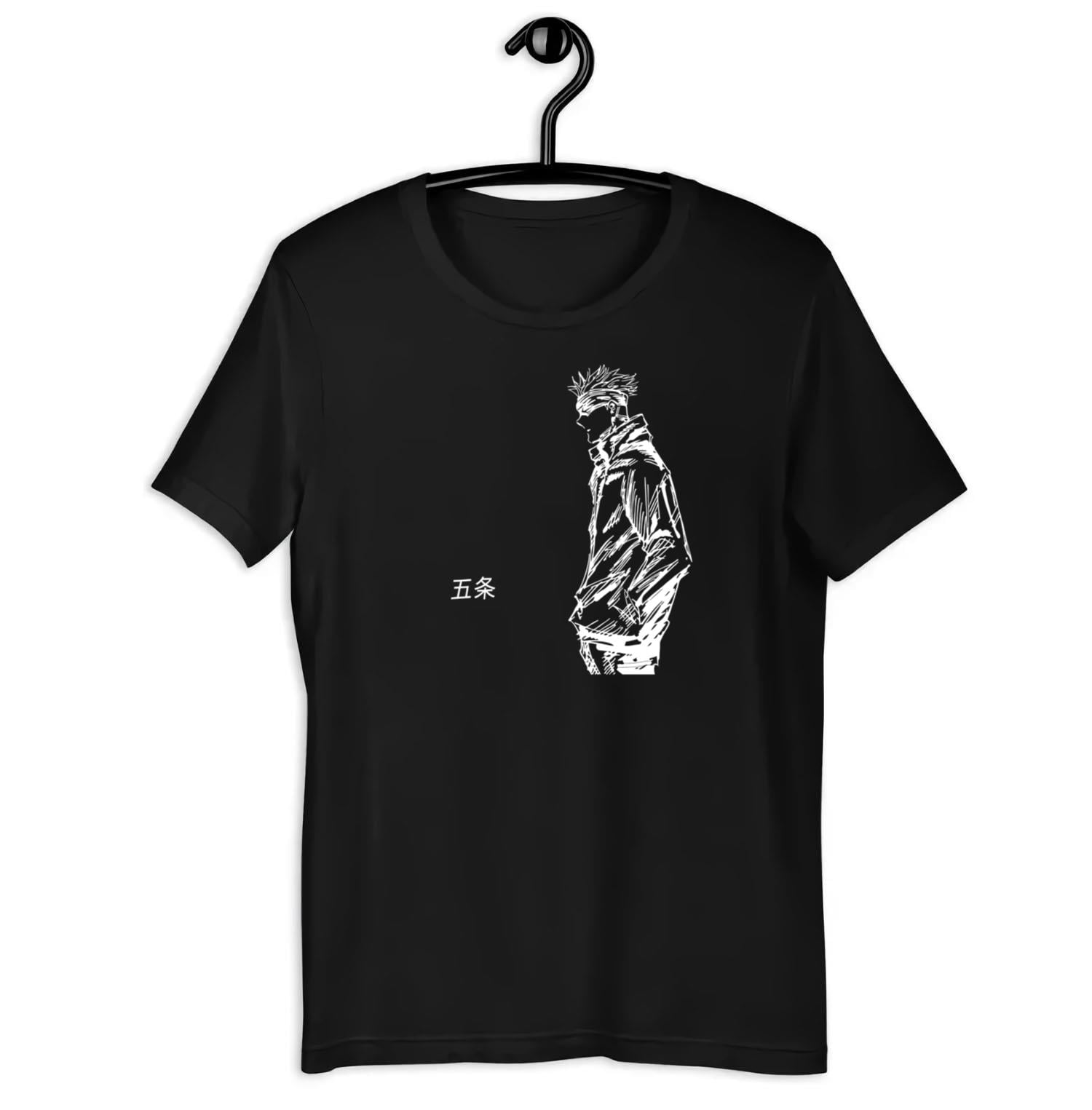 Gojo Tee JJK Tshirt_528_5Tshirt-Black-TH28108 - Walmart.com