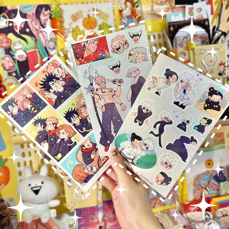 Gojo and Geto Sticker sheet! - Walmart.com