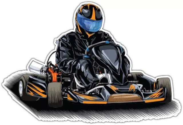 Gokart Racing Kart Go-Kart Sport Car Window Stickerphone Decal Water ...