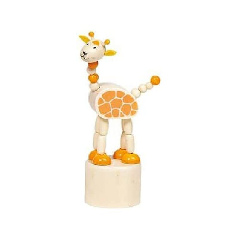 Goki 53917 Animals, Press 'N Shake Figures, Africa Designs, Wood, Mixed ...