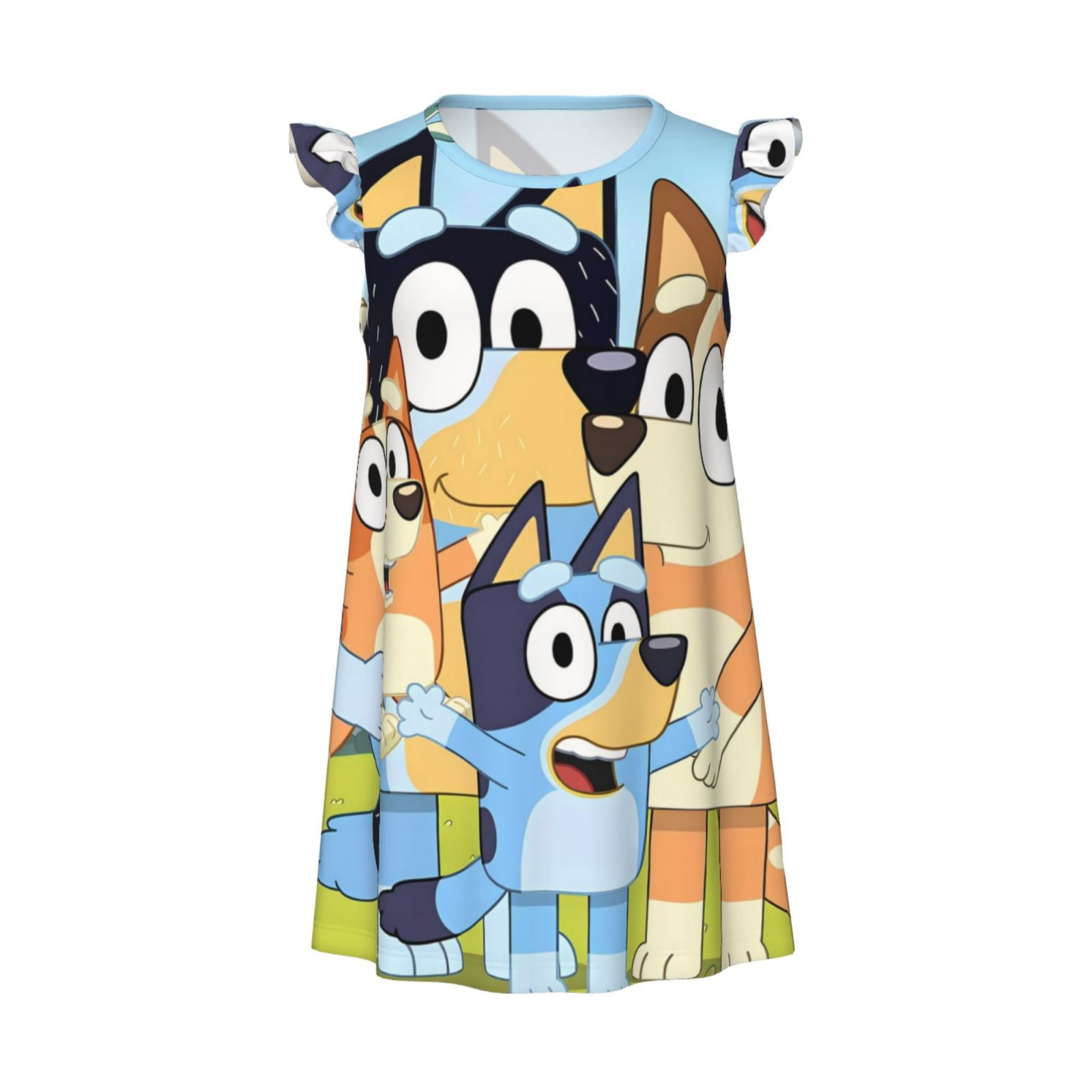 Gokiu Bluey Girls Nightgowns Princess Nightgown Toddler Sleepwear for ...