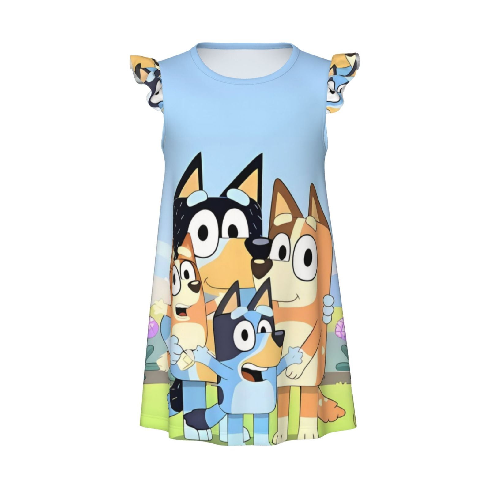 Gokiu Bluey Girls Nightgowns Princess Nightgown Toddler Sleepwear for ...