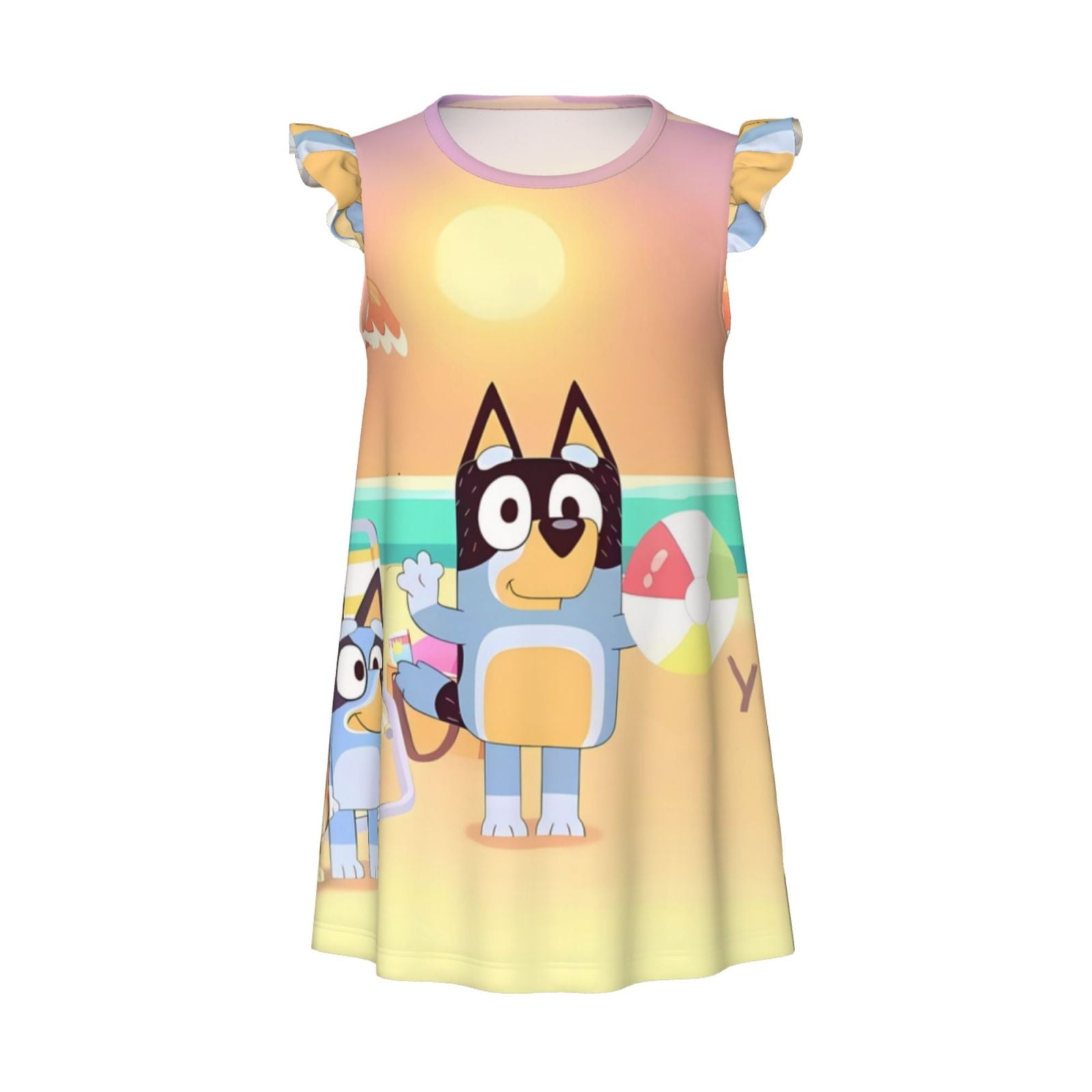 Gokiu Bluey Girls Nightgowns Princess Nightgown Toddler Sleepwear for ...