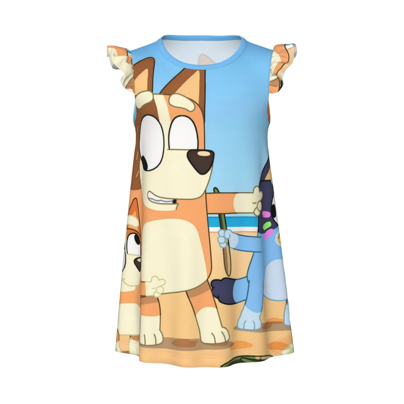 Gokiu Bluey Girls Nightgowns Princess Nightgown Toddler Sleepwear for ...