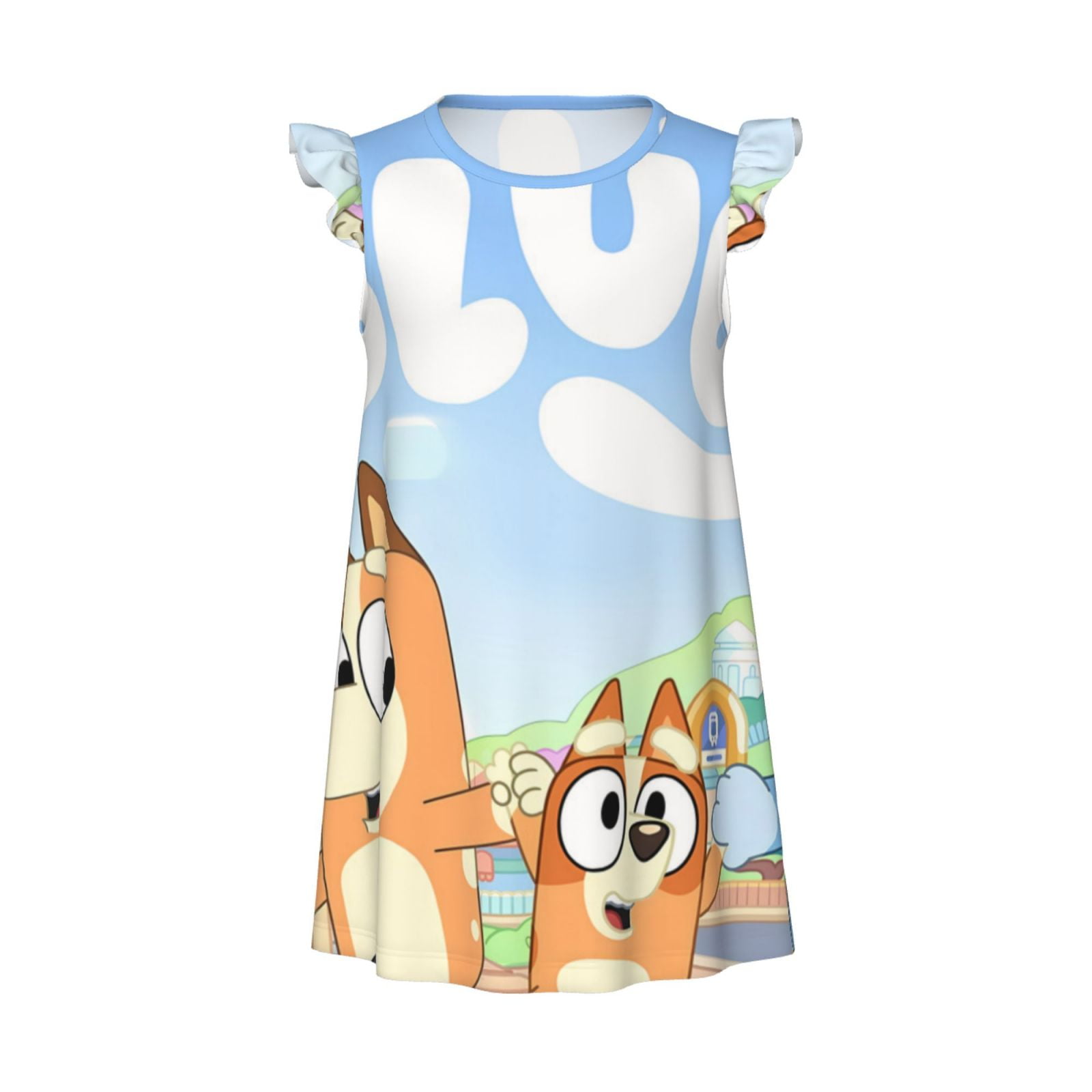 Gokiu Bluey Girls Nightgowns Princess Nightgown Toddler Sleepwear for ...