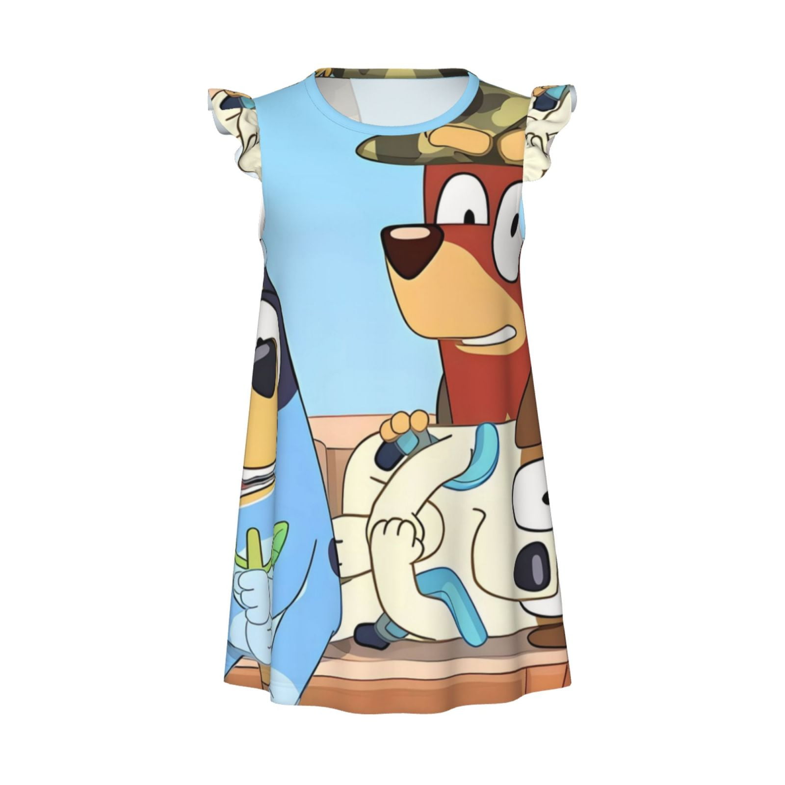 Gokiu Bluey Girls Nightgowns Princess Nightgown Toddler Sleepwear for ...