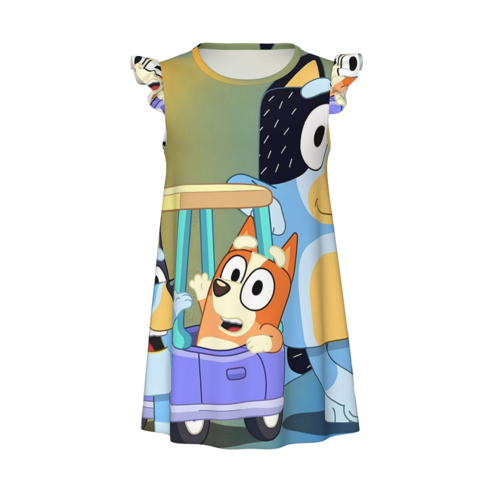 Gokiu Bluey Girls Nightgowns Princess Nightgown Toddler Sleepwear for ...