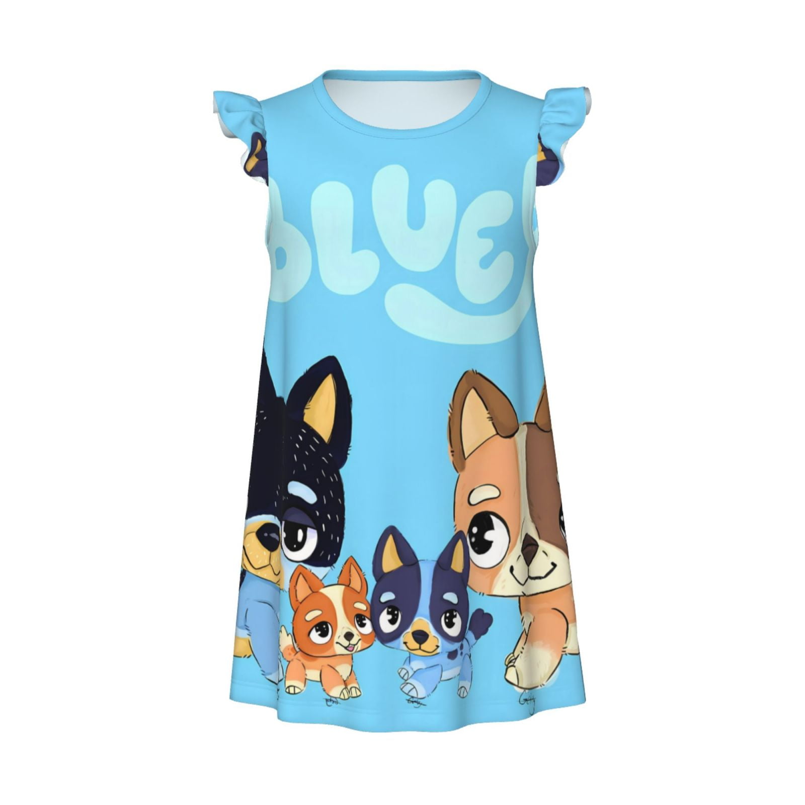 Gokiu Bluey Girls Nightgowns Princess Nightgown Toddler Sleepwear for ...