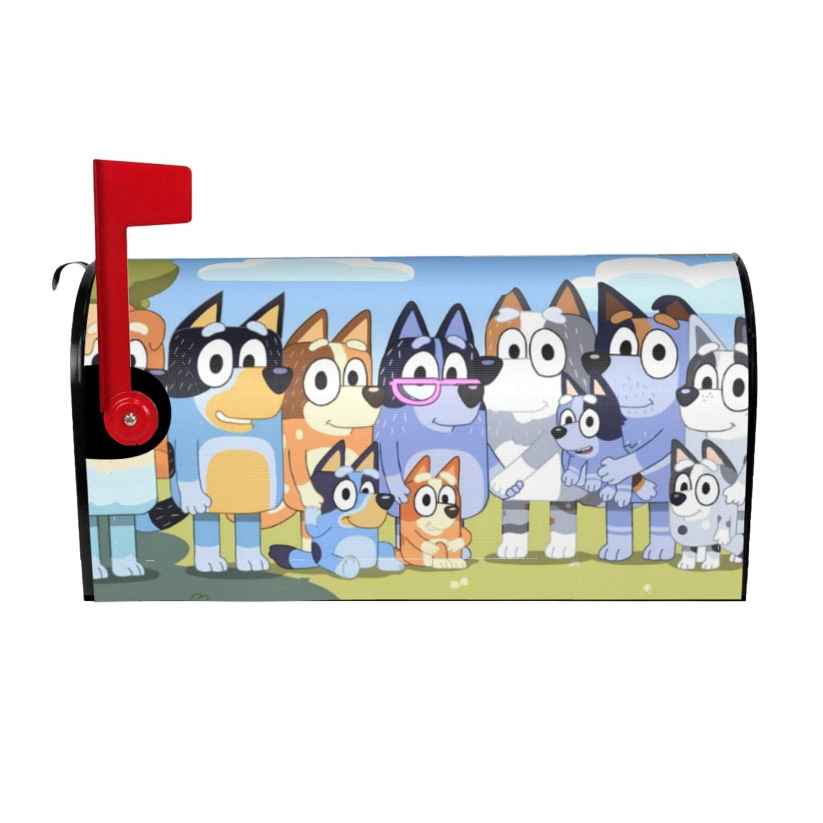 Gokiu Bluey for Mailbox Covers Standard Size 21x18 in Magnetic Letter ...