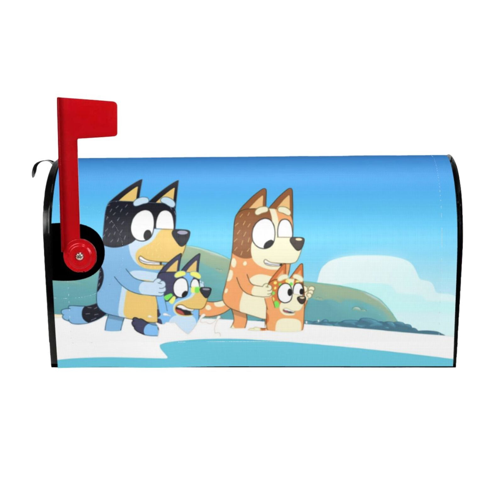 Gokiu Bluey for Mailbox Covers Standard Size 25.5x21 in Magnetic Letter ...