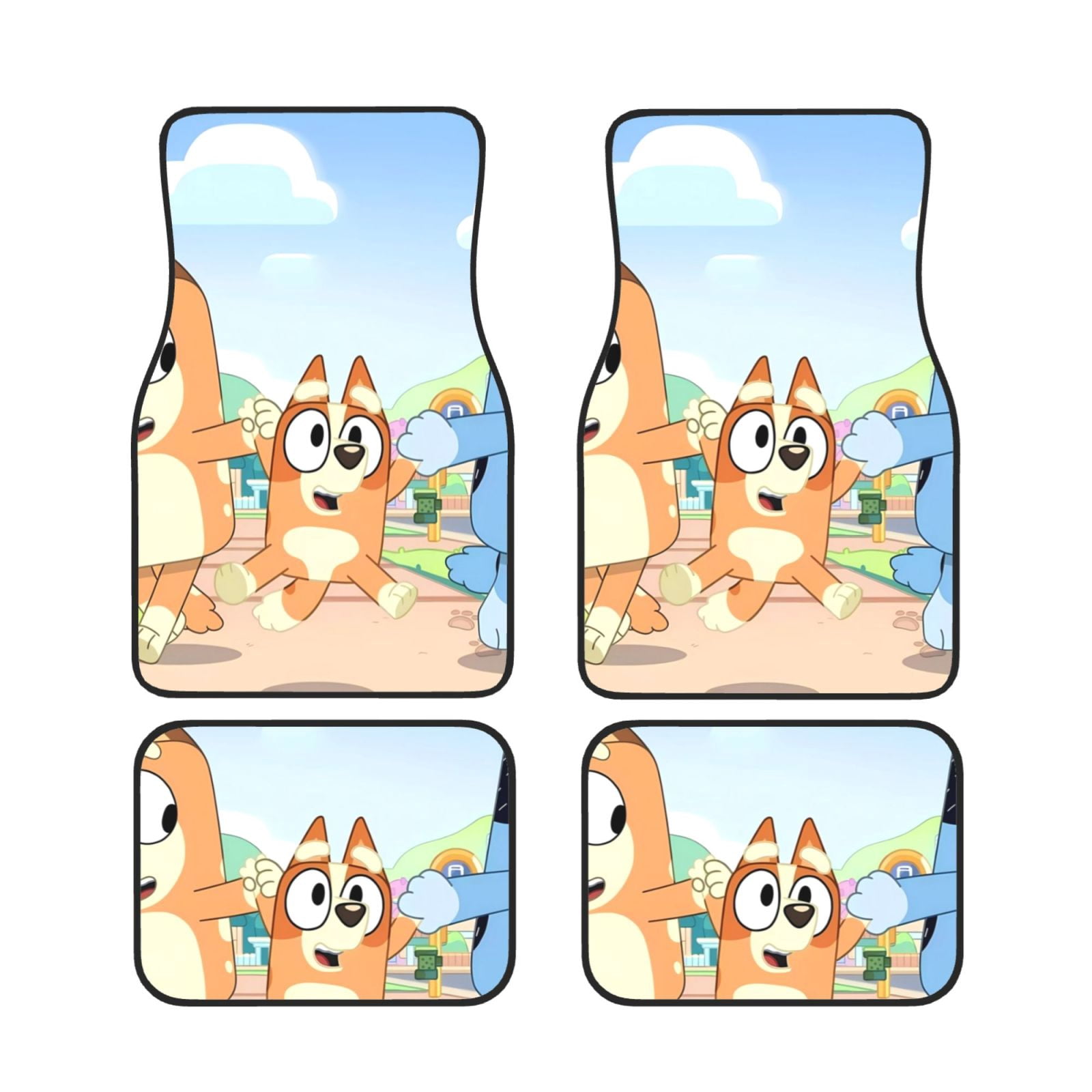 Gokiu Bluey for Car Floor Mats Set of 4 Universal Fit Automotive All ...