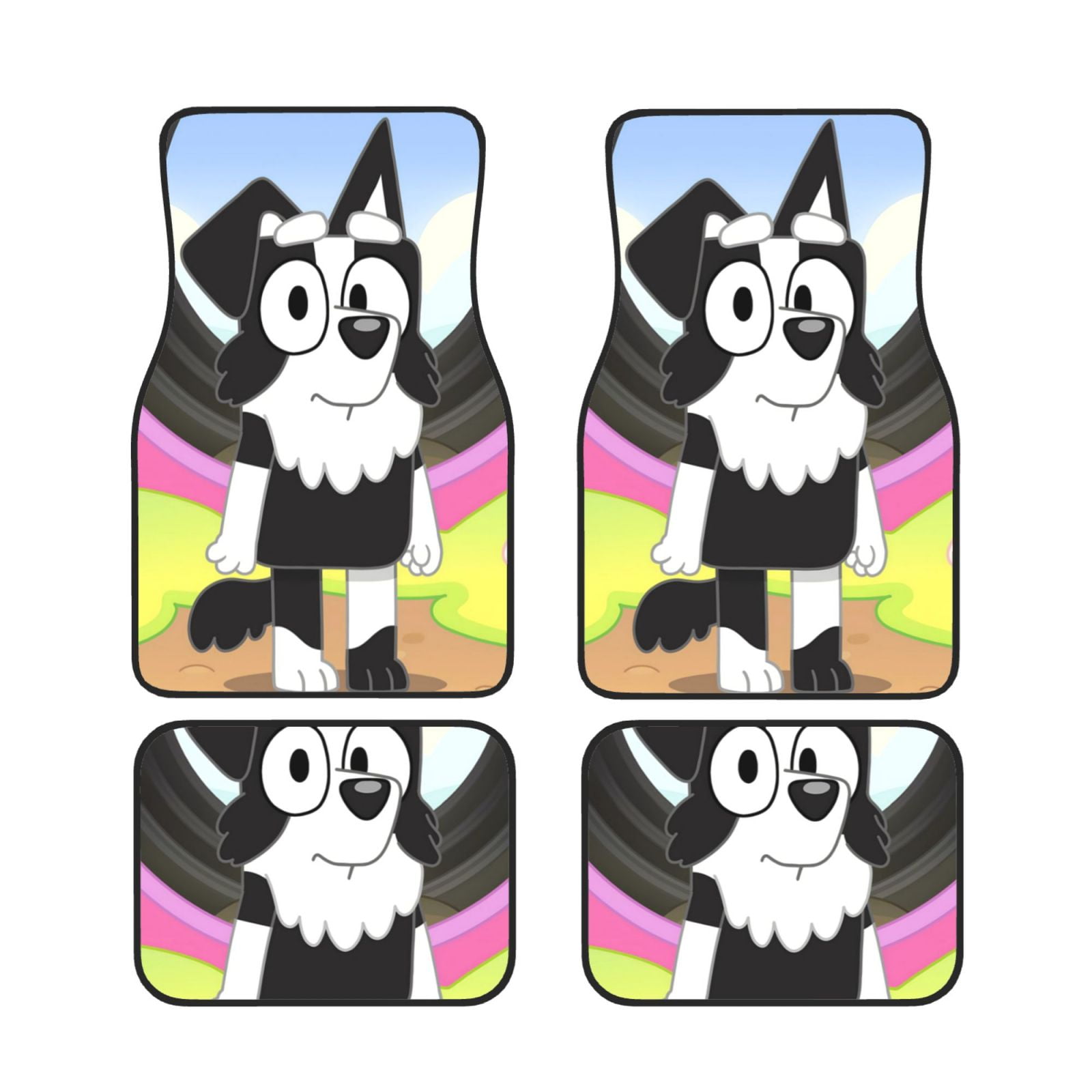 Gokiu Bluey for Car Floor Mats Set of 4 Universal Fit Automotive All ...