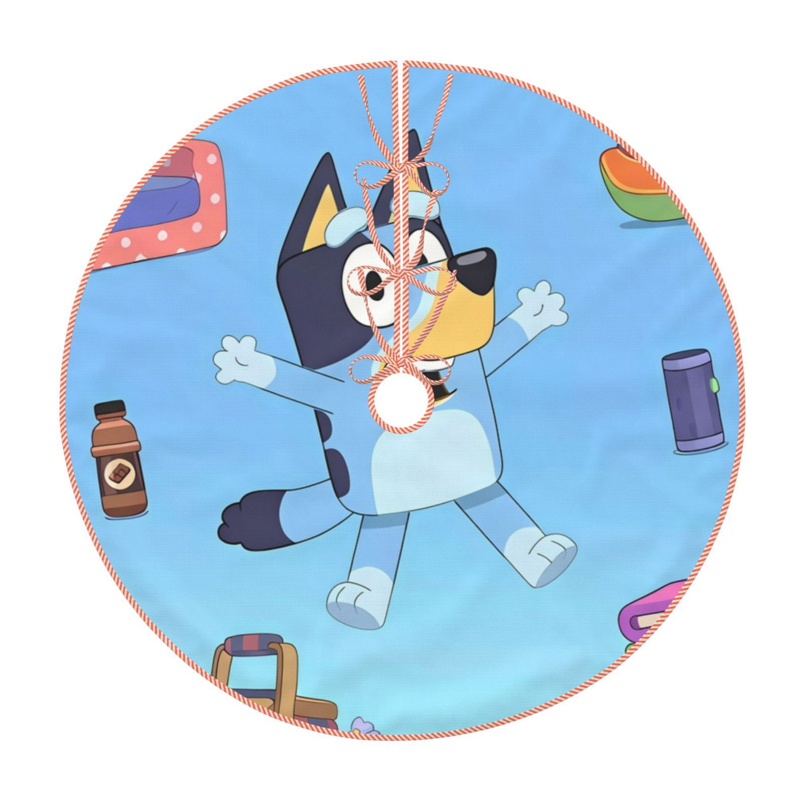 Gokiu Bluey for Christmas Tree Skirt 30 36 48 Inch Carpet Mat Party ...