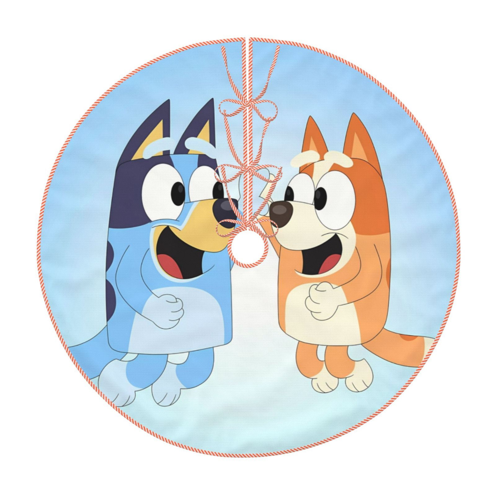 Gokiu Bluey for Christmas Tree Skirt 30 36 48 Inch Carpet Mat Party ...