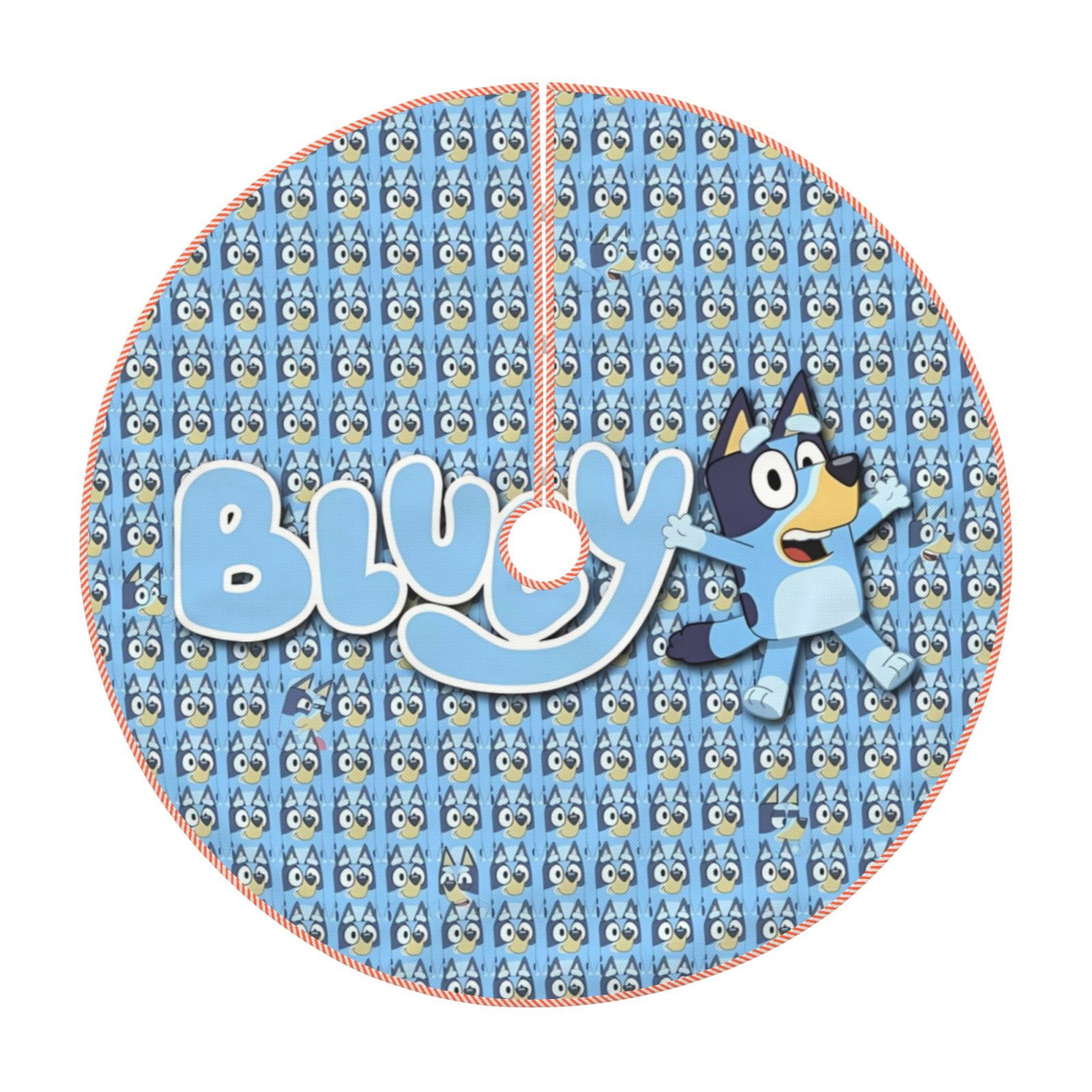 Gokiu Bluey for Christmas Tree Skirt 30 36 48 Inch Carpet Mat Party ...
