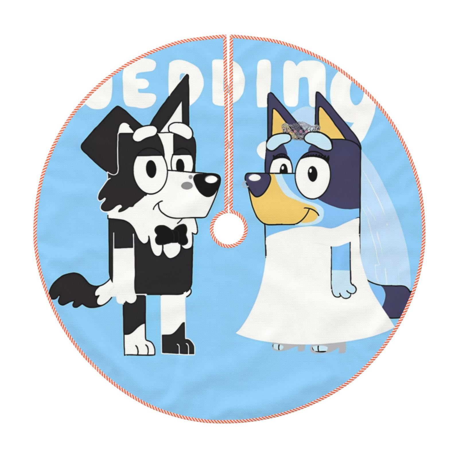 Gokiu Bluey for Christmas Tree Skirt 30 36 48 Inch Carpet Mat Party ...