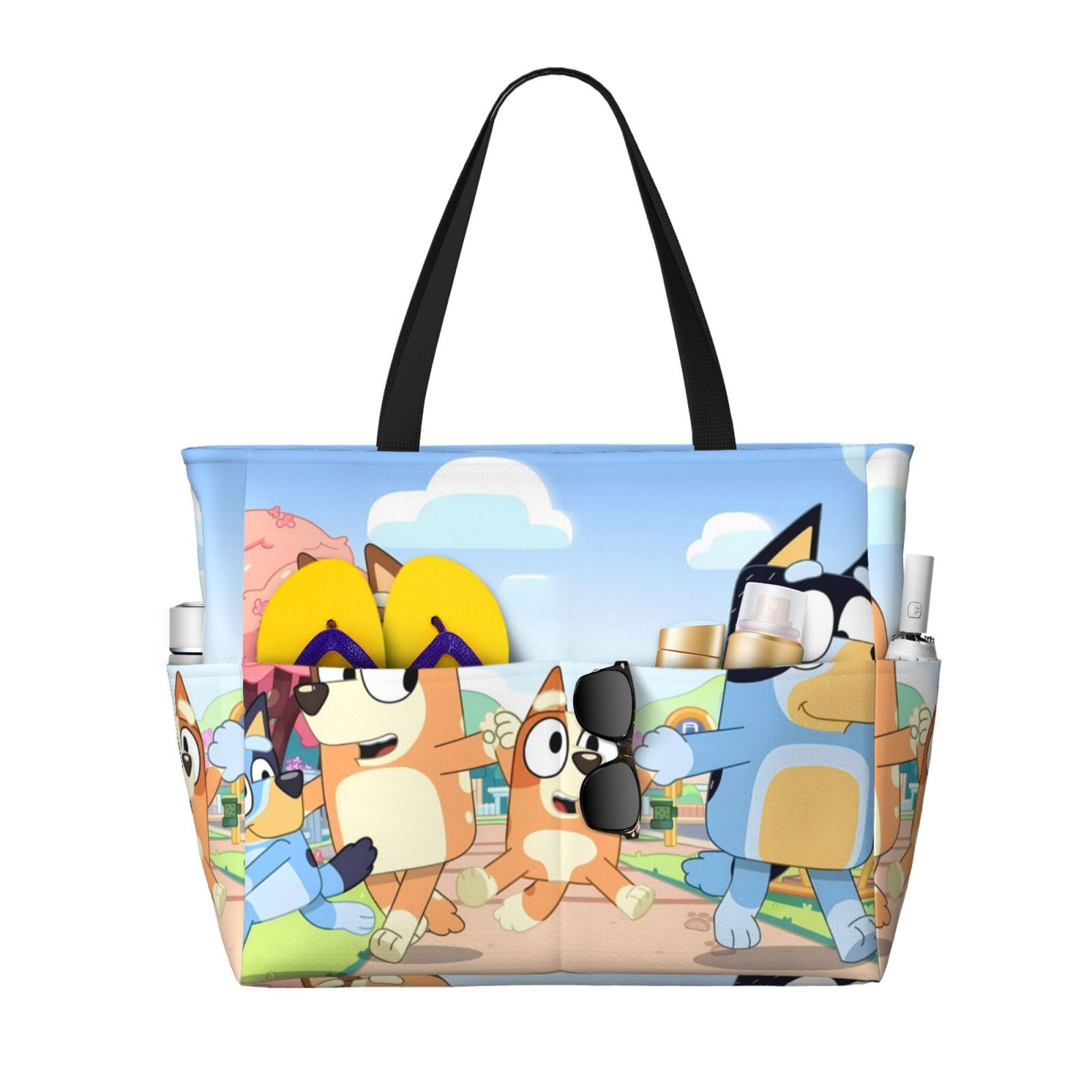 Gokiu Bluey for Large Beach Tote Bag for Women Extra Large Capacity ...