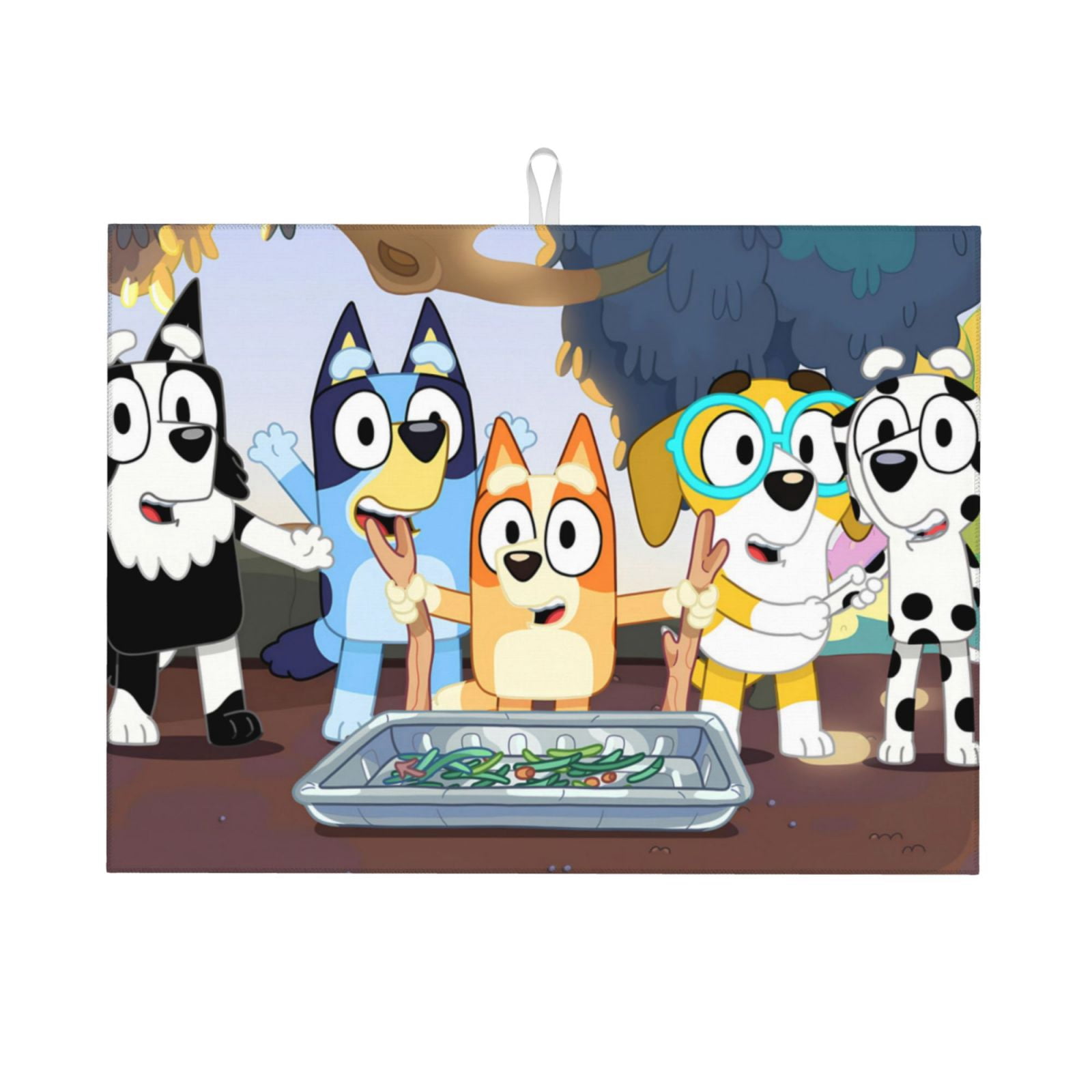 Gokiu Bluey for Microfiber Dish Drying Mat Large 18" x 24" Absorbent ...