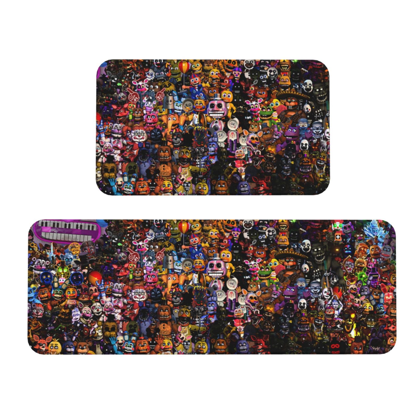 Gokiu Five Nights At Freddy'S Kitchen Mat 2PCS Kitchen Rugs, Cushioned ...