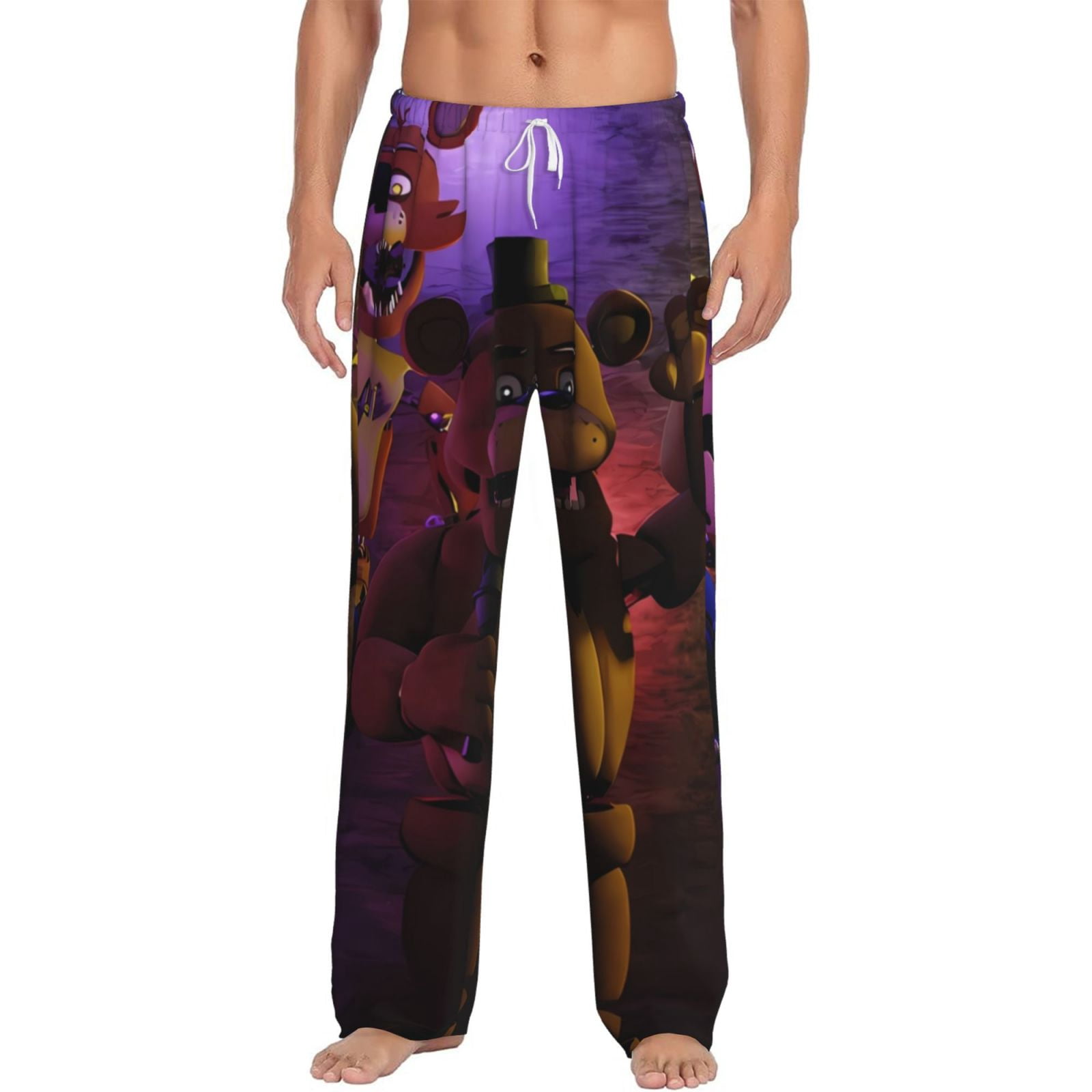 Gokiu Five Nights At Freddy'S Mens Pajama Lounge Pants Drawstring Pj ...