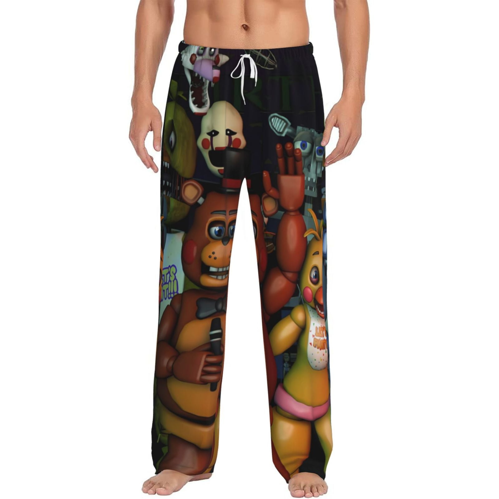 Gokiu Five Nights At Freddy'S Mens Pajama Lounge Pants Drawstring Pj ...