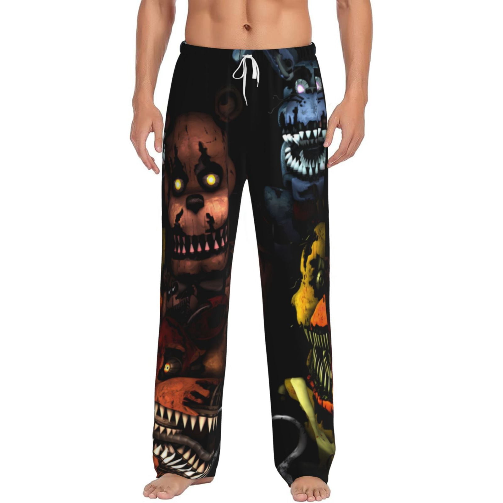 Gokiu Five Nights At Freddy'S Mens Pajama Lounge Pants Drawstring Pj ...