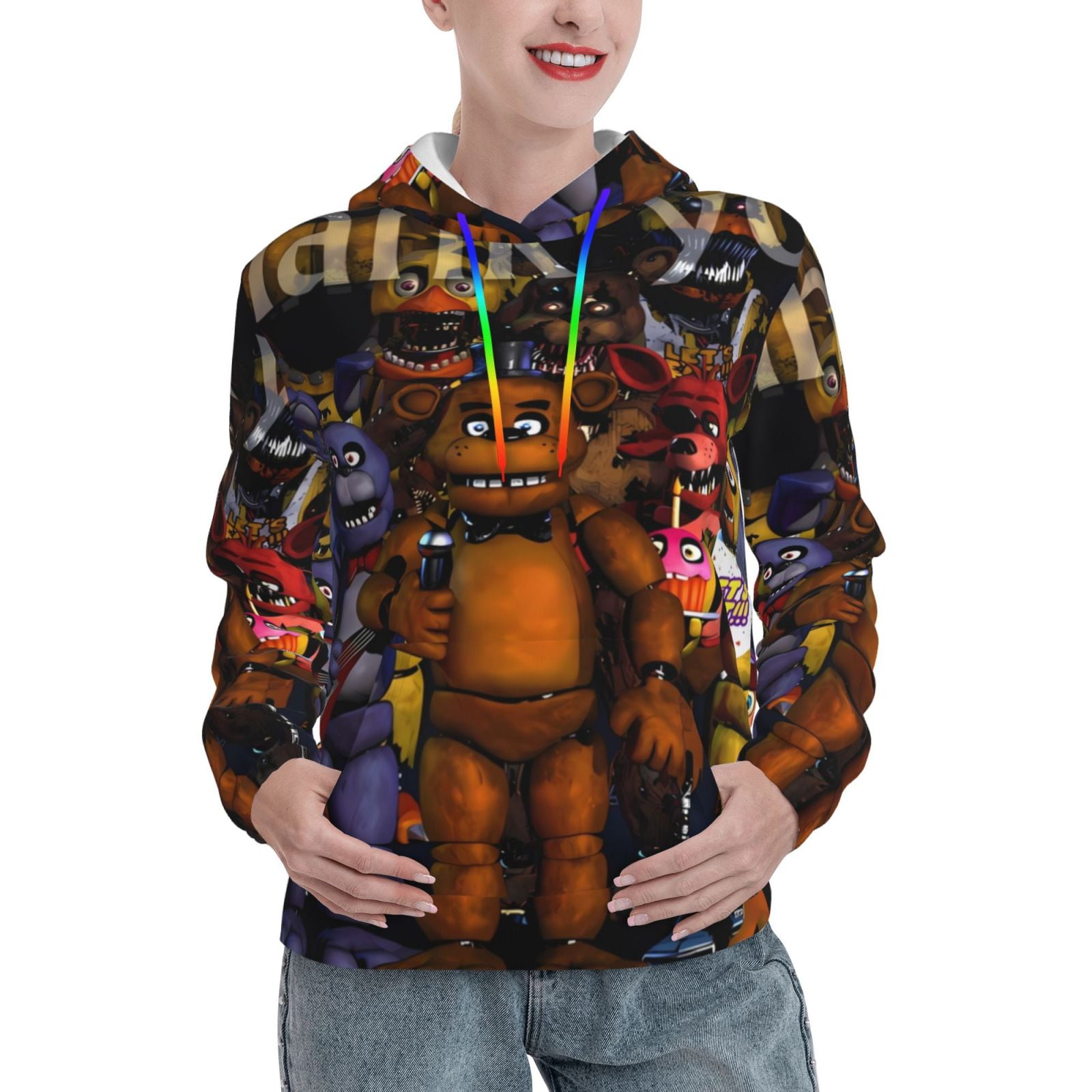 Gokiu Five Nights At Freddy'S Womens Hoodies Pullover Casual ...